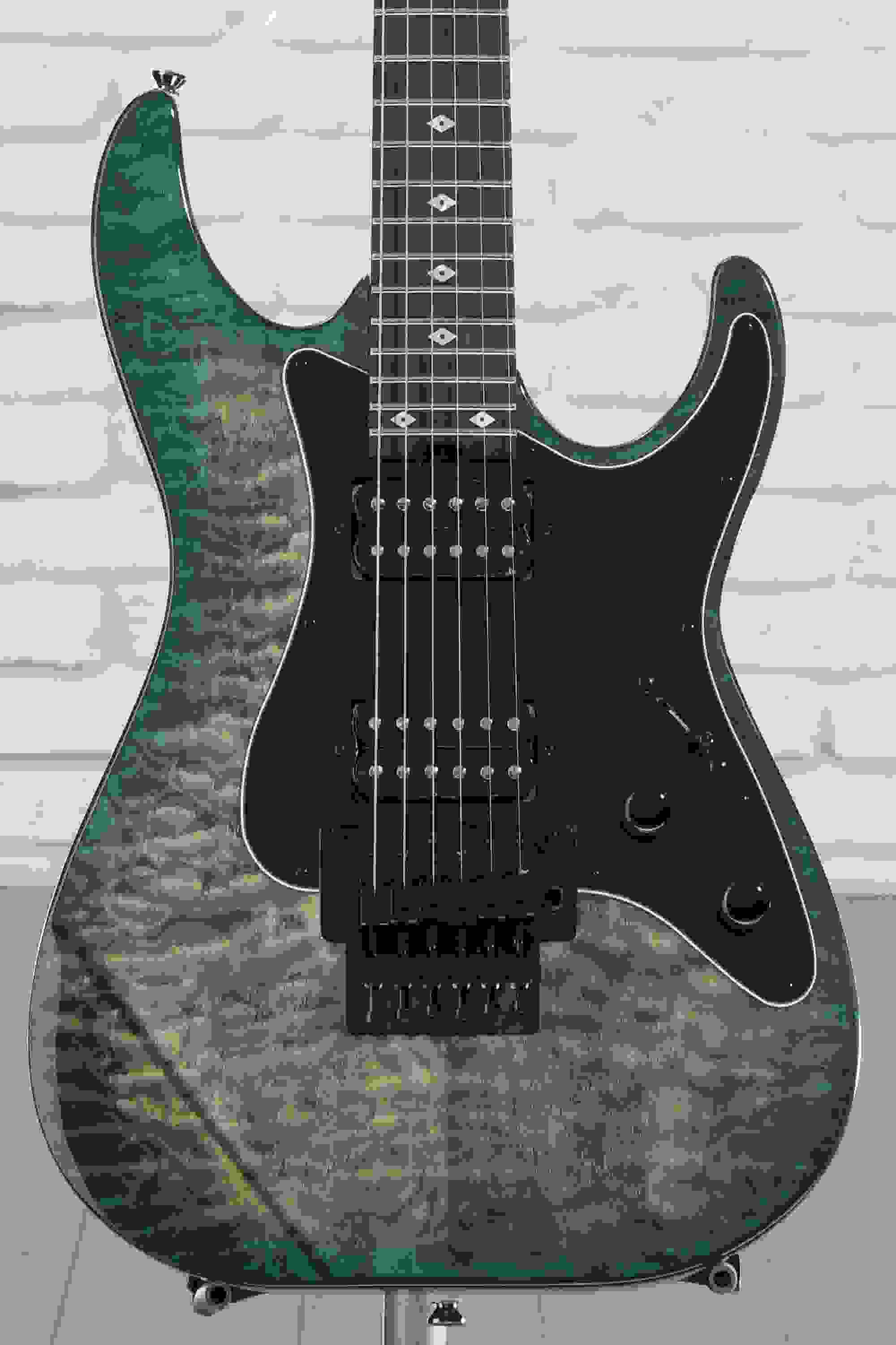 Kramer Volante Quilt HHFR Electric Guitar - Ultramarine Burst | Sweetwater