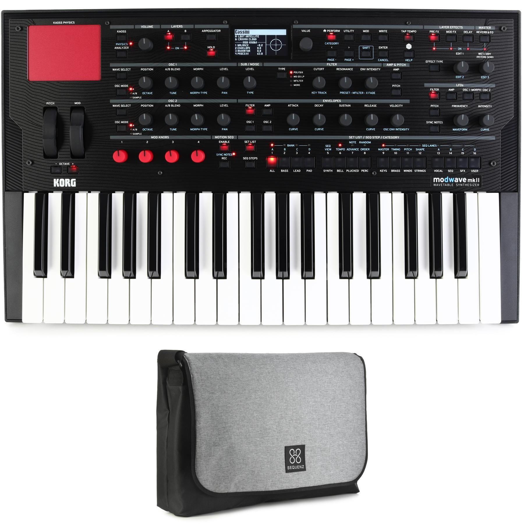 Korg Modwave MKII Wavetable Synthesizer with Carrying Bag | Sweetwater