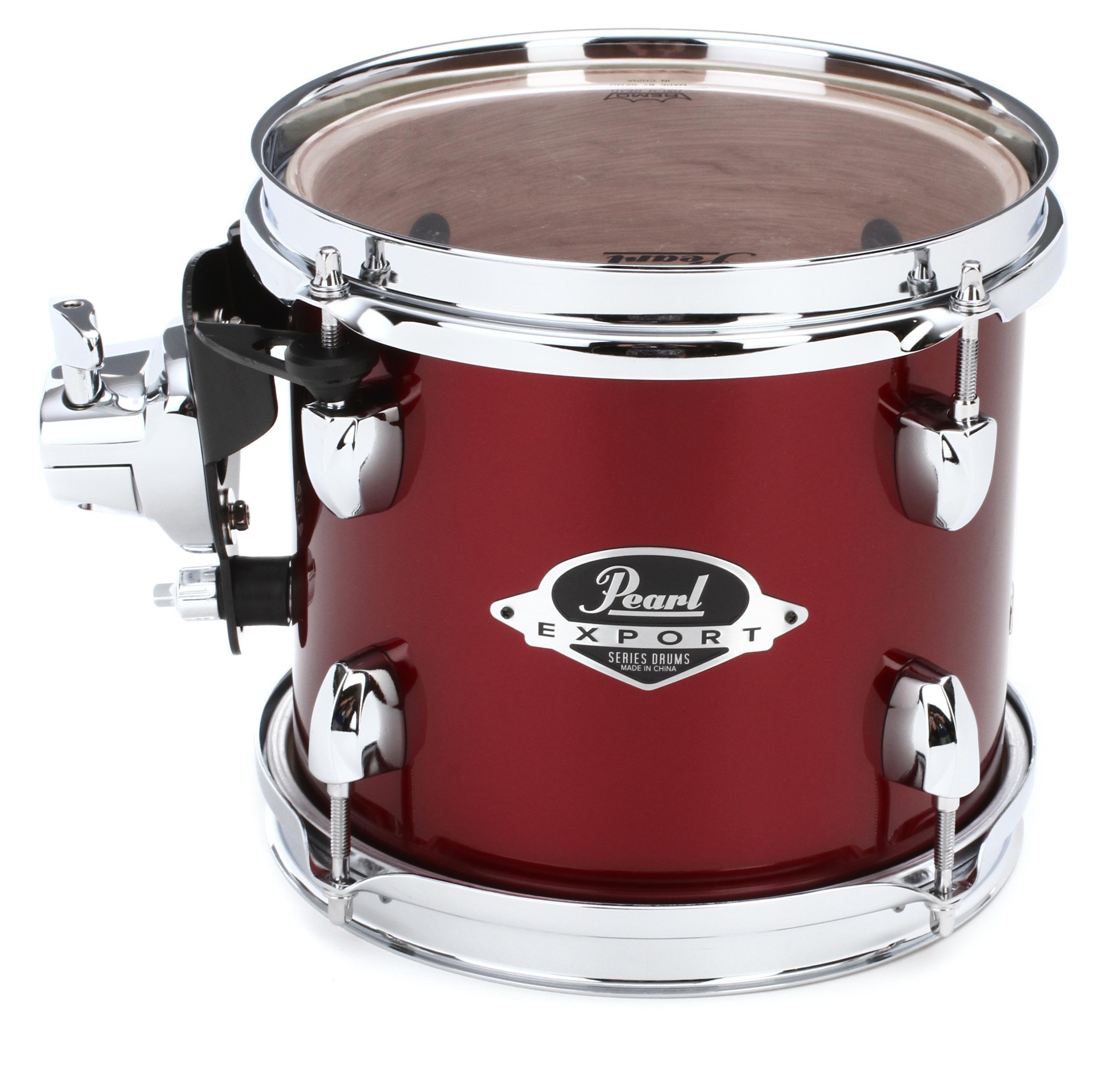 Pearl Export EXX Mounted Tom Add-on Pack - 8 x 7 inch - Red Wine ...