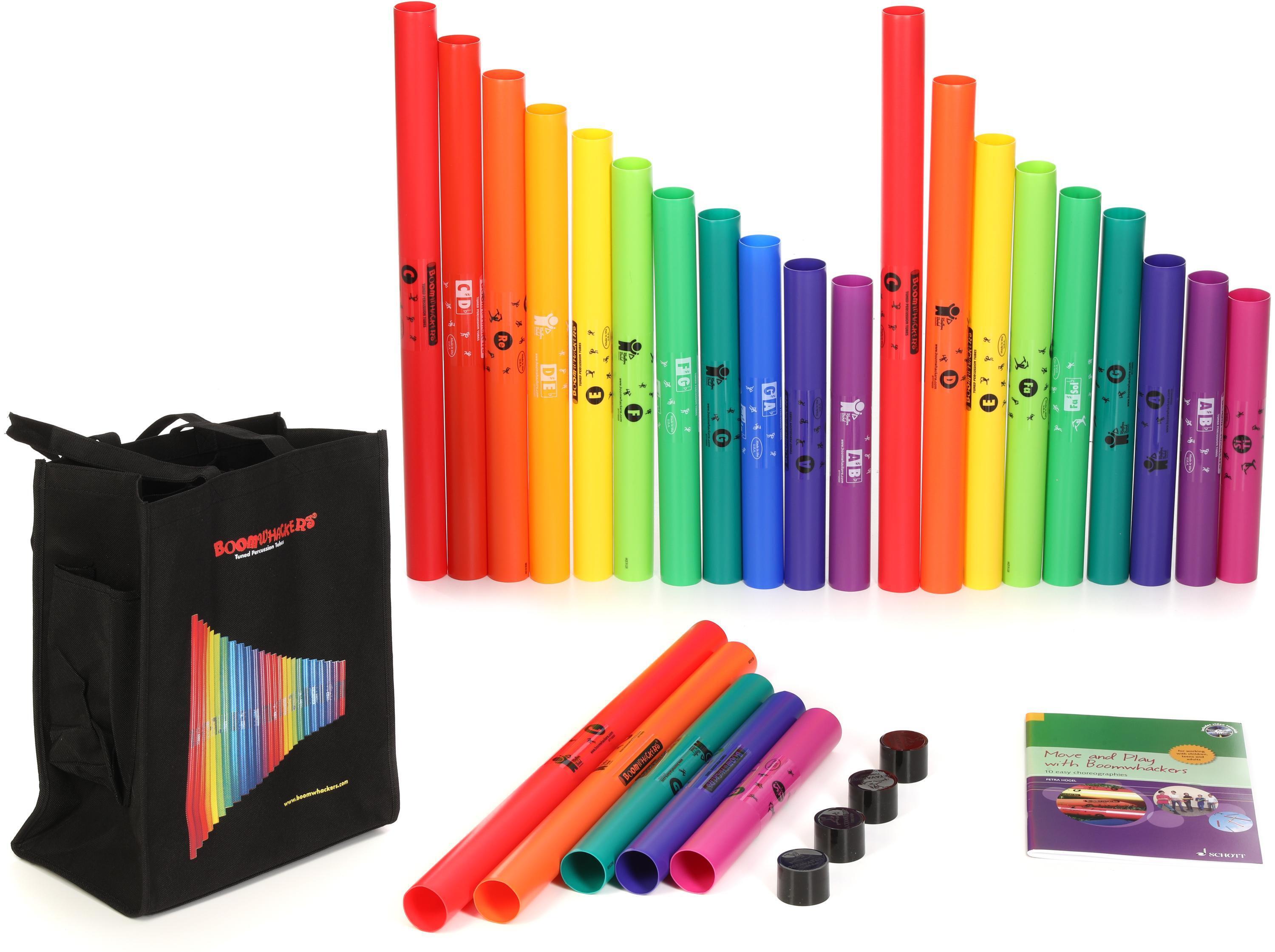 Boomwhackers 25-piece Move and Play with Boomwhackers Set | Sweetwater