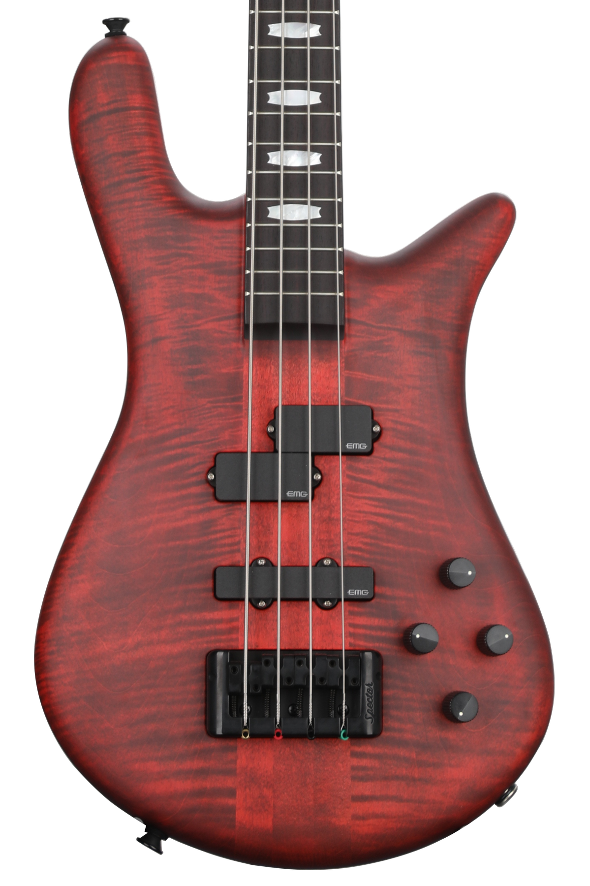 Spector Euro 4 LX Bass Guitar - Black Cherry Matte - Sweetwater Exclusive