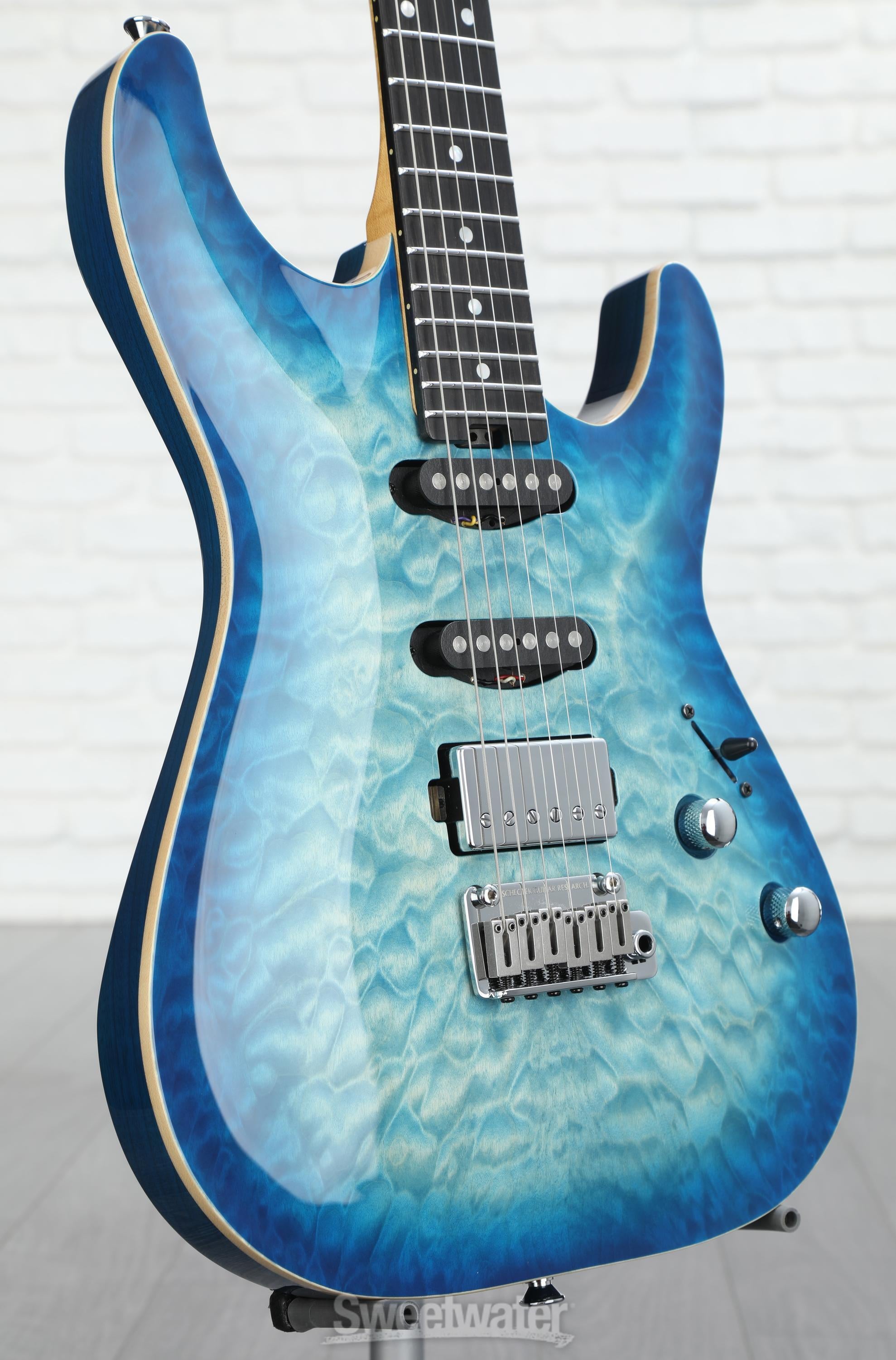 Schecter California Classic Solidbody Electric Guitar - Trans Sky Burst ...
