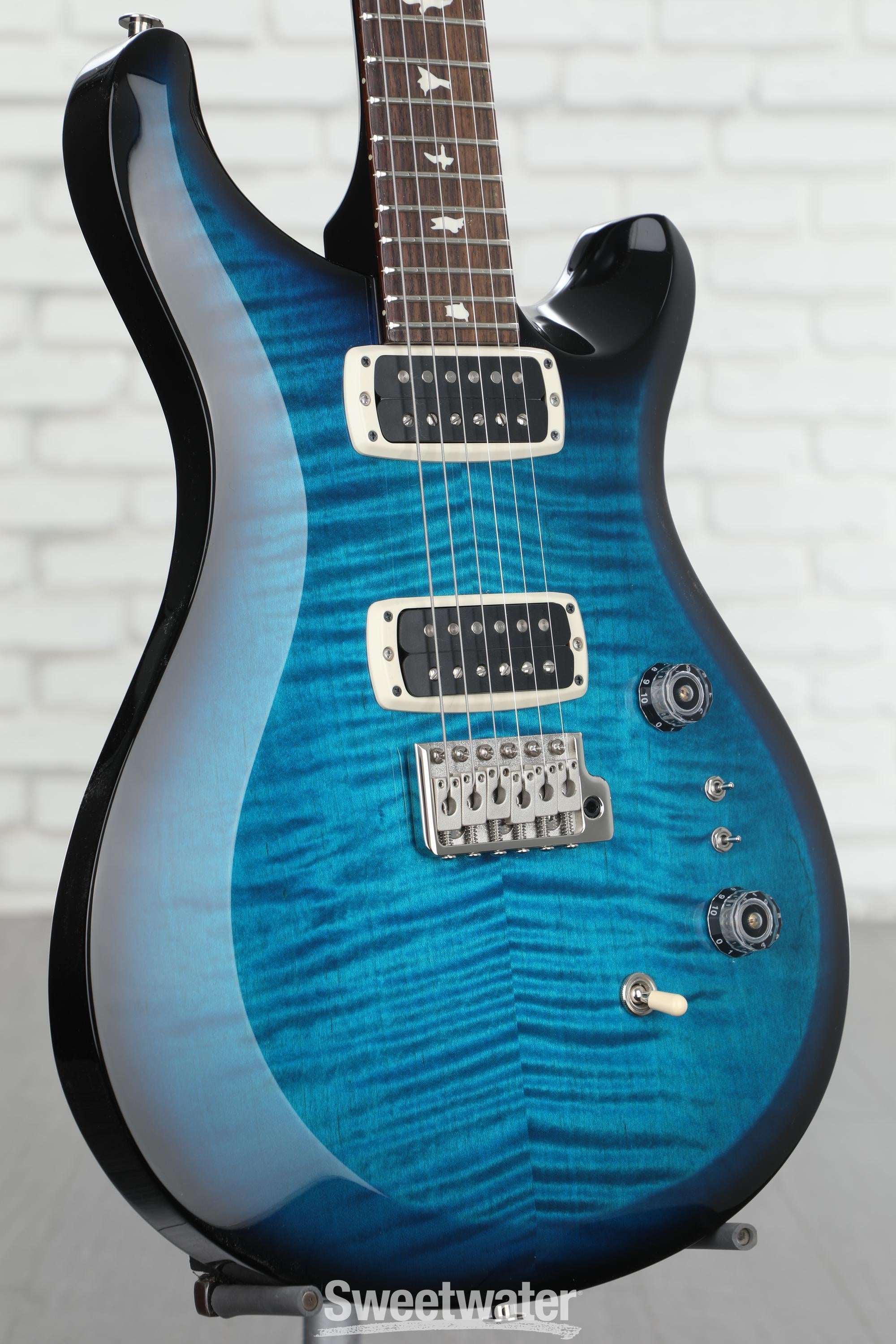 PRS S2 Custom 24-08 Electric Guitar - Lake Blue Smokeburst | Sweetwater