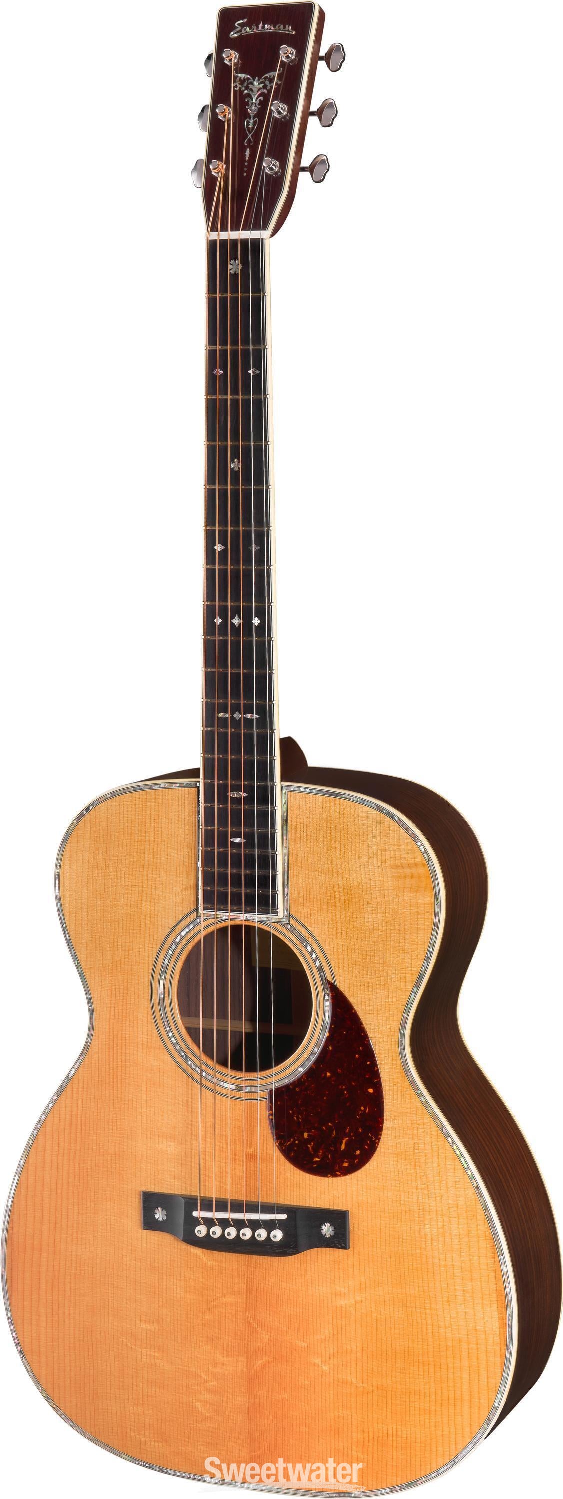 Eastman Guitars E40OM Thermo-cured Traditional Acoustic Guitar ...