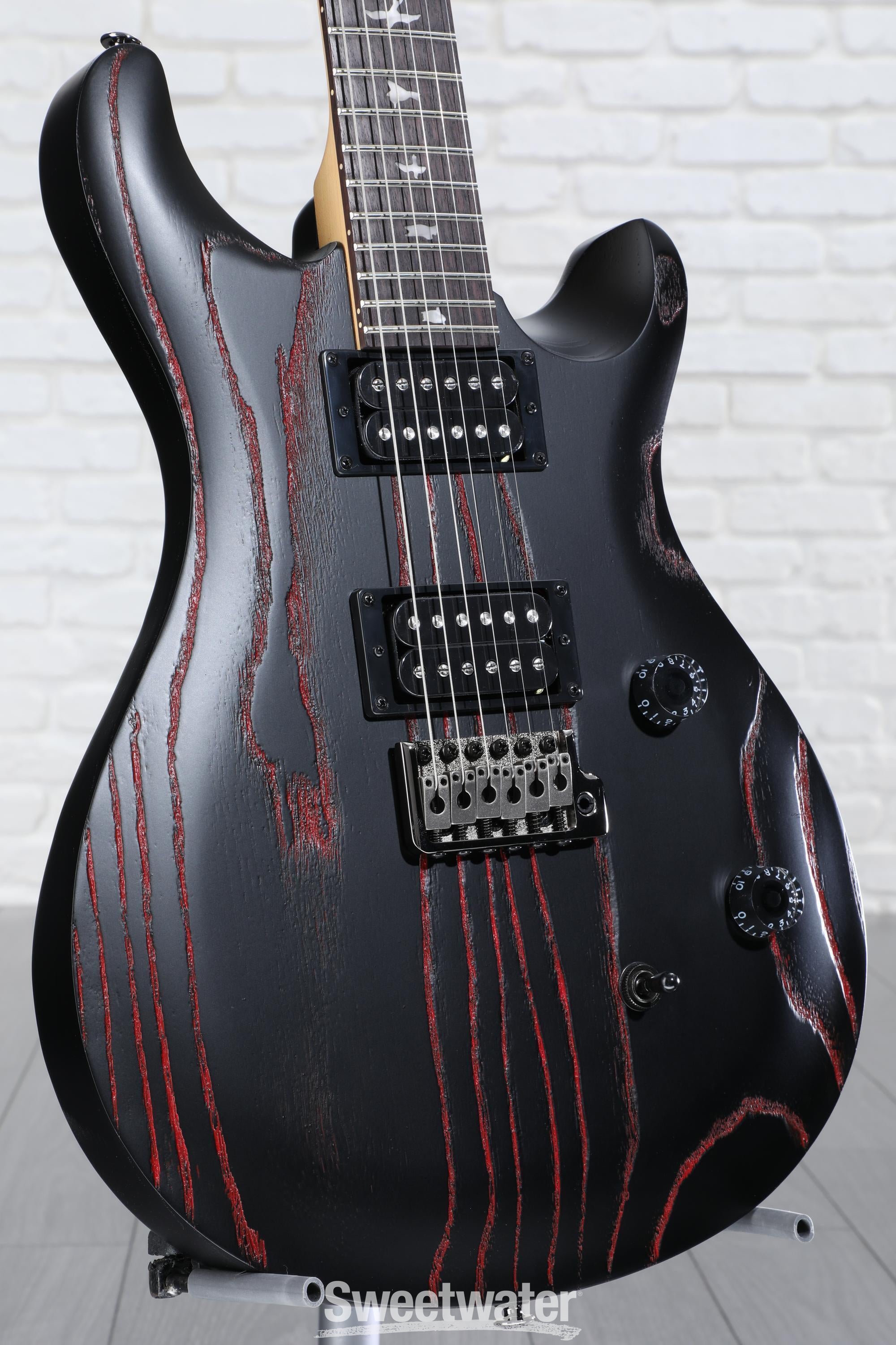 PRS SE Sandblasted CE 24 Electric Guitar - Sandblasted Red, Limited ...
