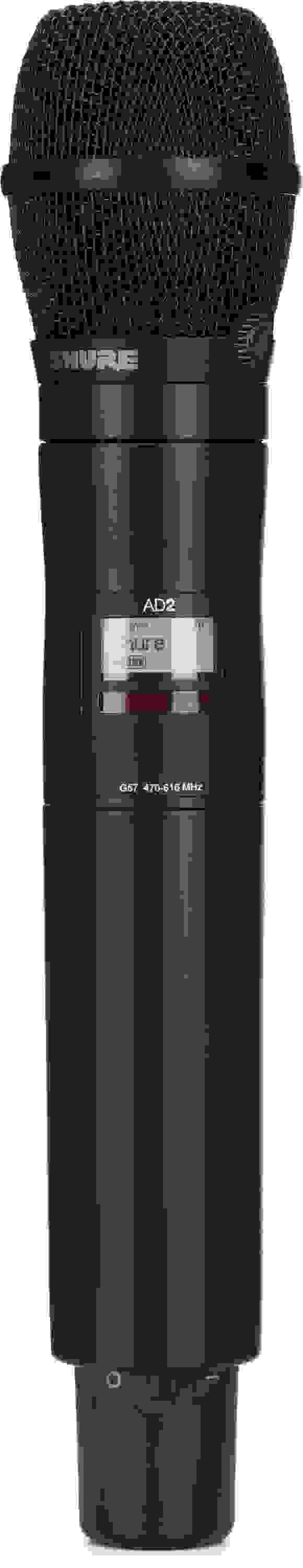 Shure Axient Digital AD2/KSM11 Wireless Handheld Microphone Transmitter - Black | Sweetwater