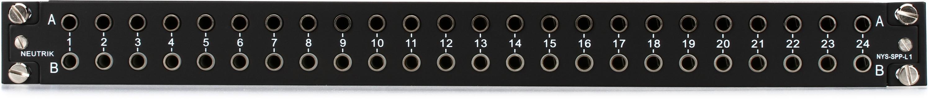 Neutrik NYS-SPP-L1 48-point 1/4-inch TRS Balanced Patchbay | Sweetwater