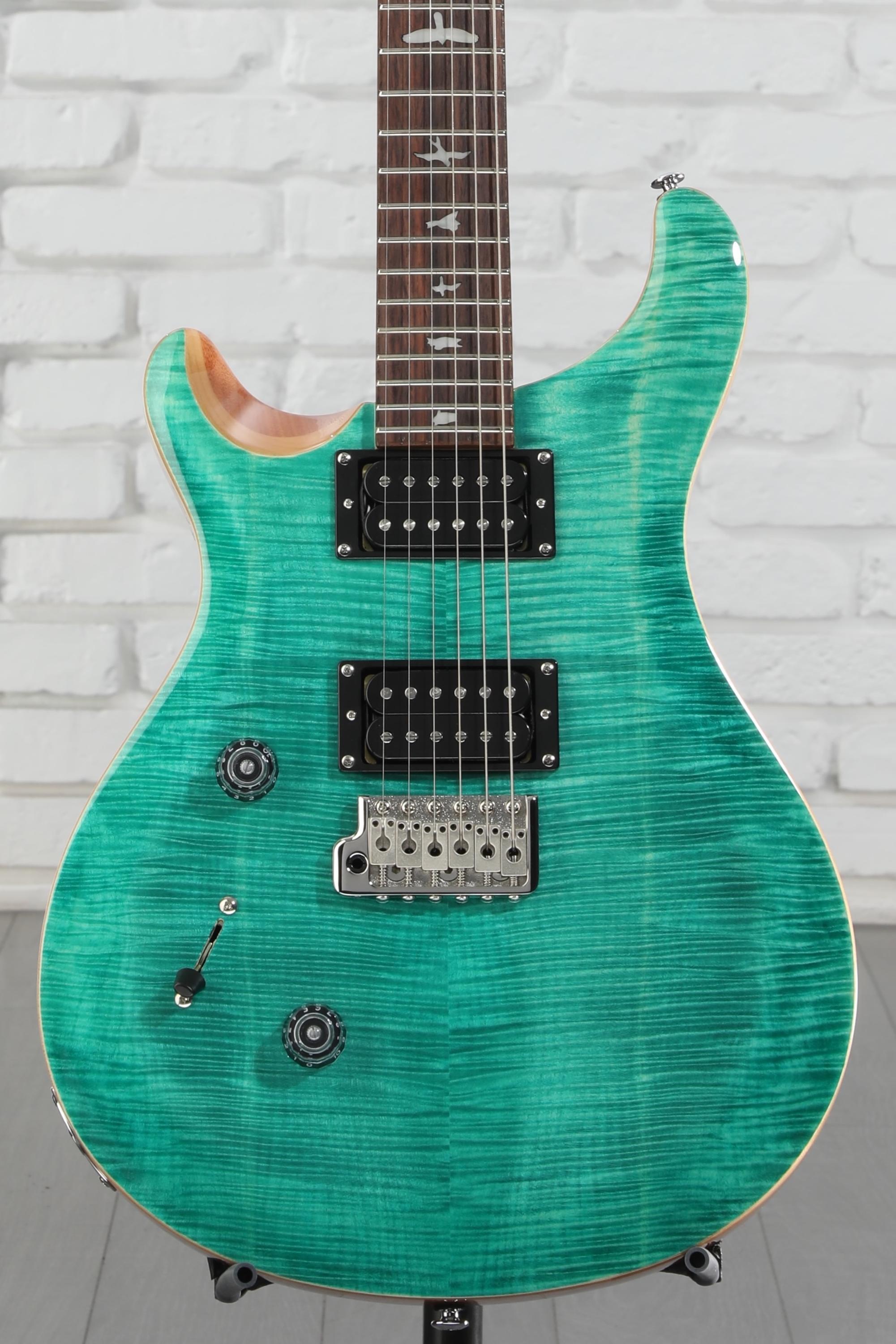 PRS SE Custom 24 Left-handed Electric Guitar - Turquoise | Sweetwater