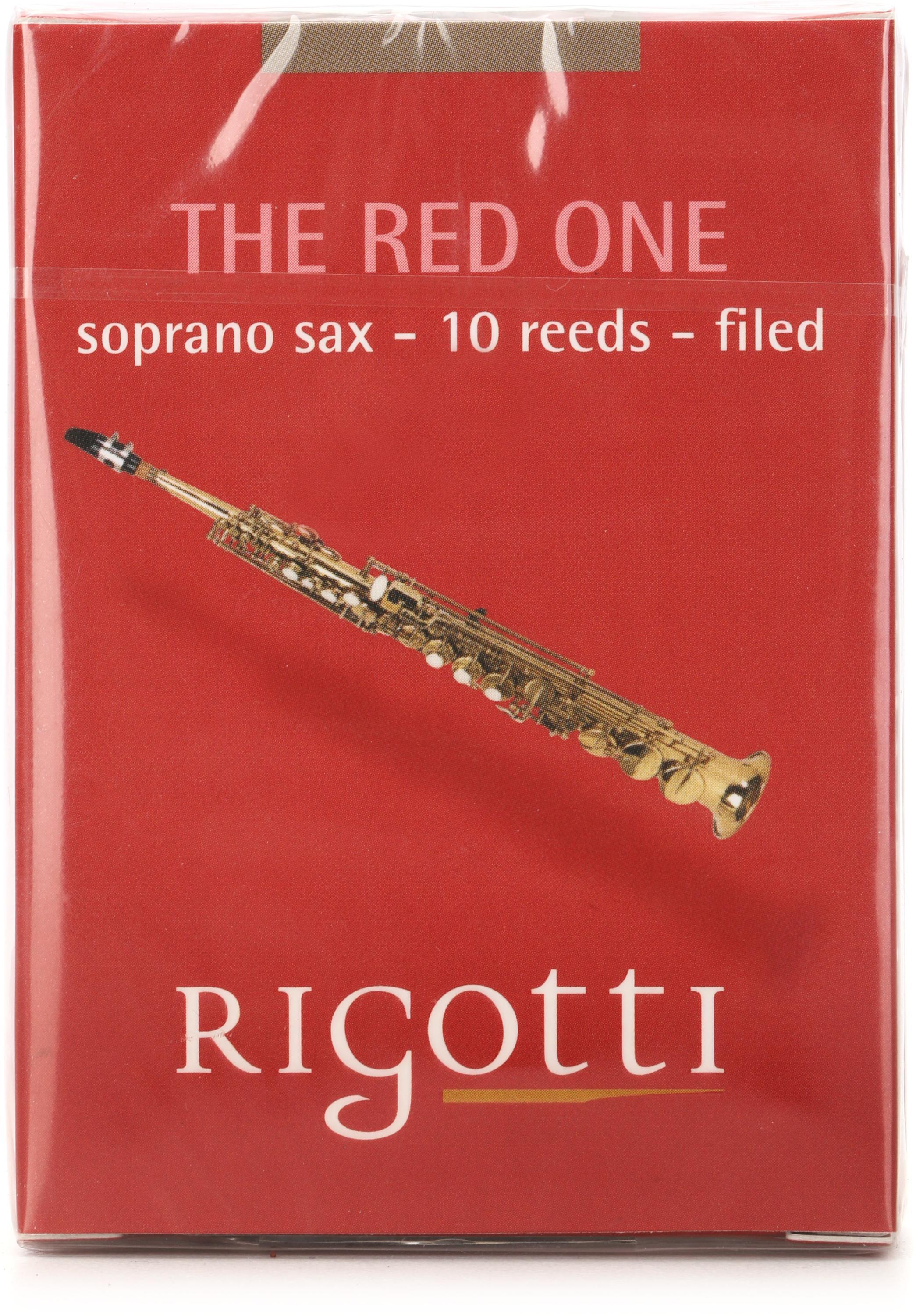 Rigotti RG.CSS Gold Classic Soprano Saxophone Reeds - 2 Medium (10-pack ...