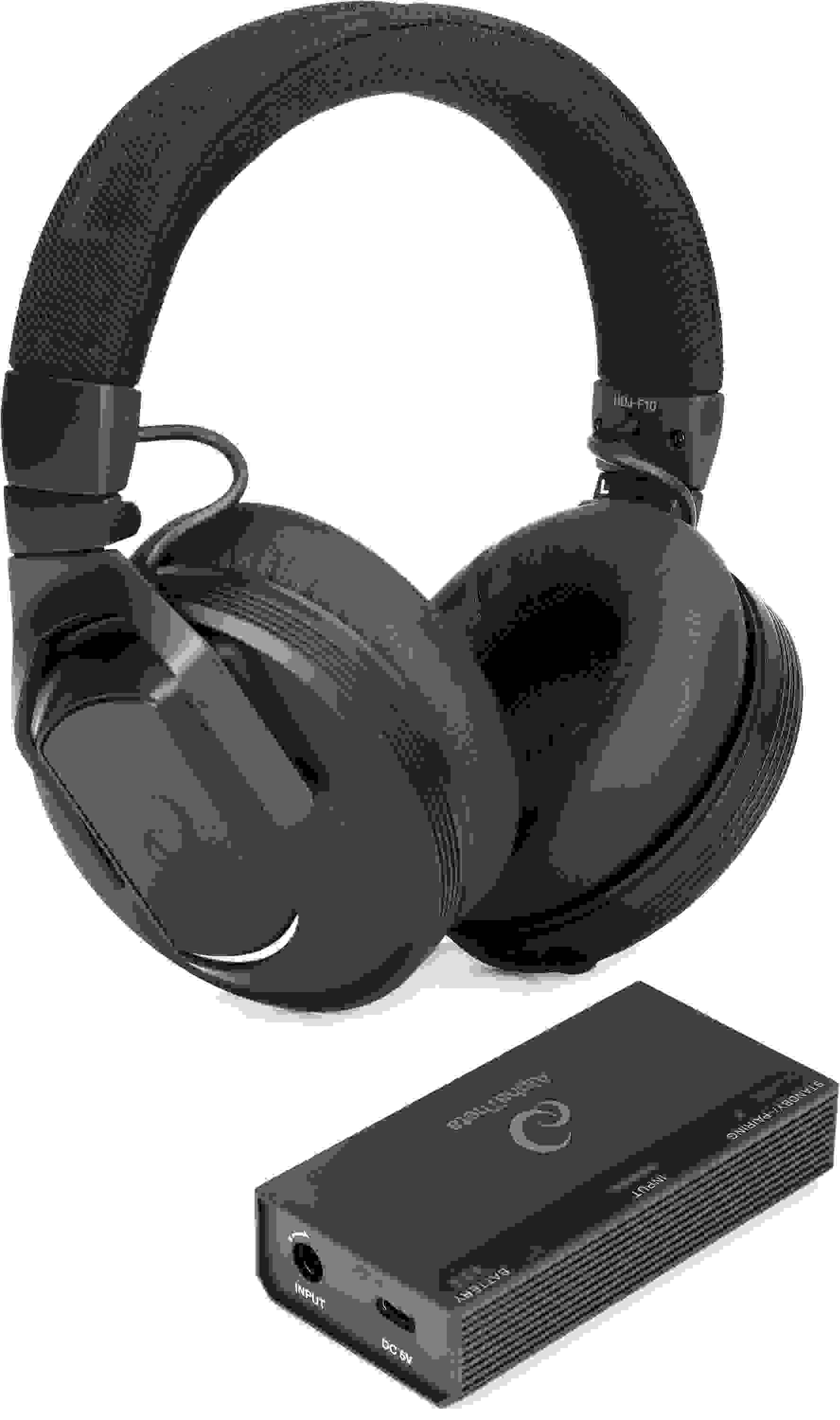 AlphaTheta HDJ-F10 Wireless Monitor Headphones with HP-TX01 Transmitter ...