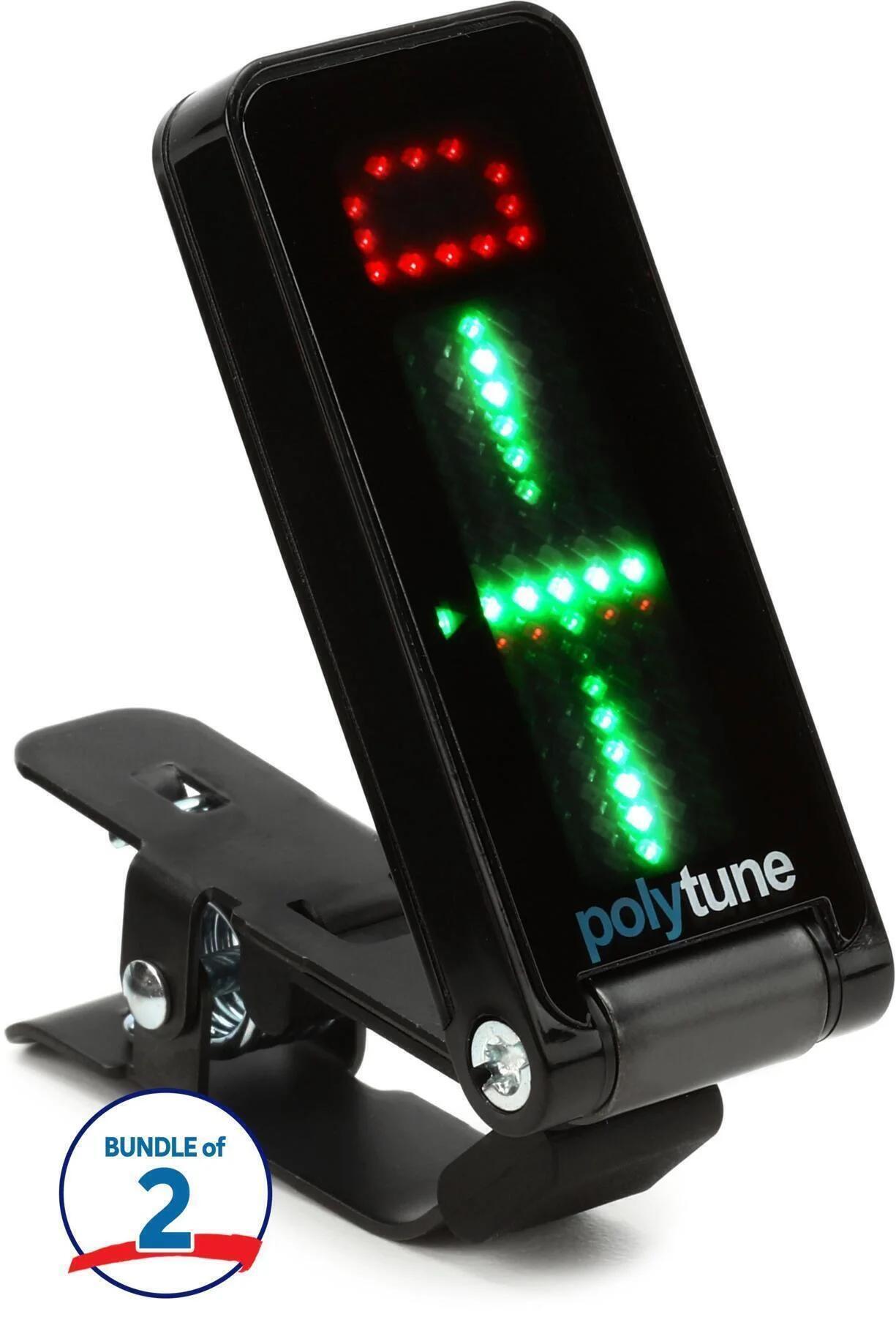TC Electronic PolyTune Clip Black Clip-on Polyphonic Tuner - 2 Pack ...