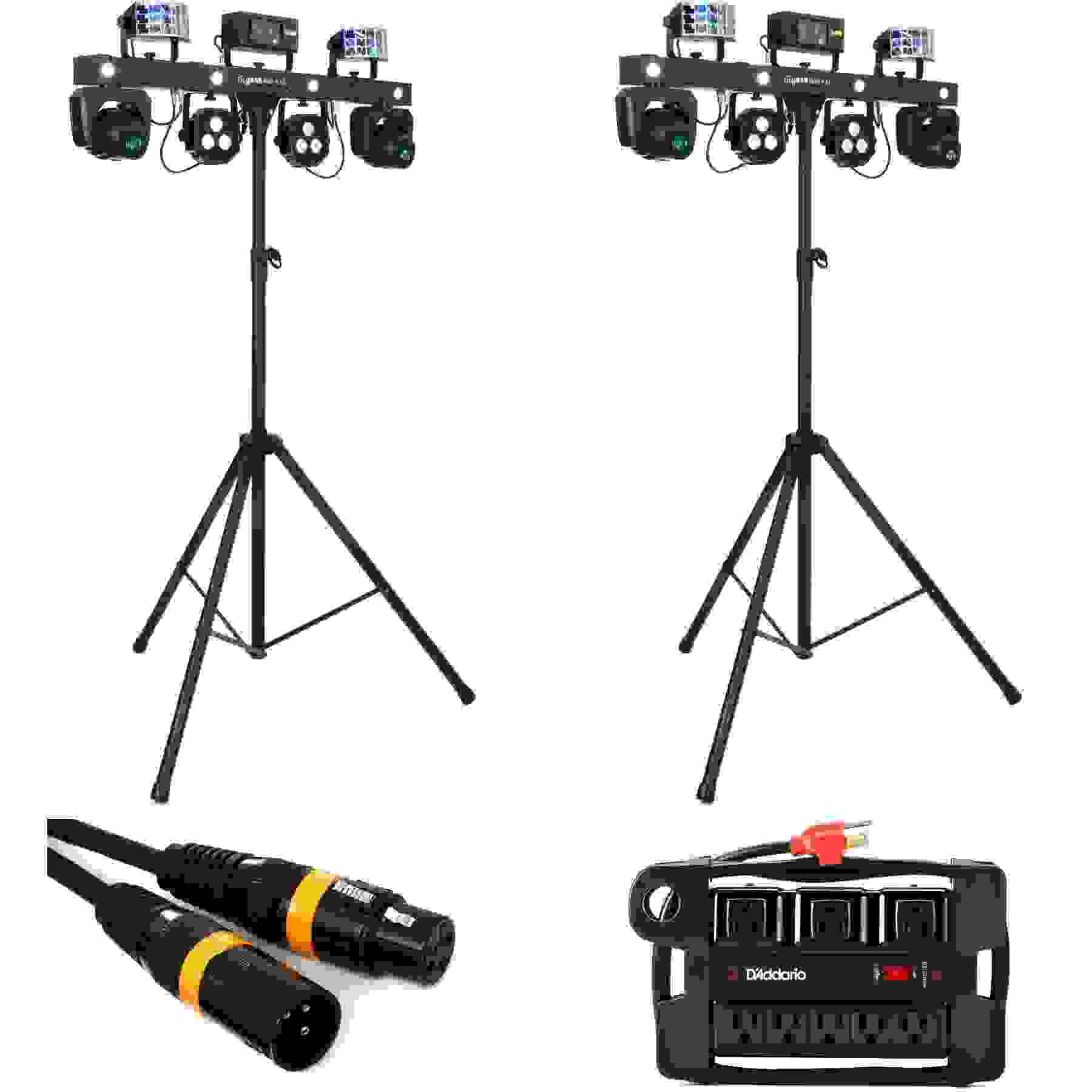 Chauvet DJ Dual Gig Bar Move + ILS 5-in-1 LED Lighting System Bundle ...