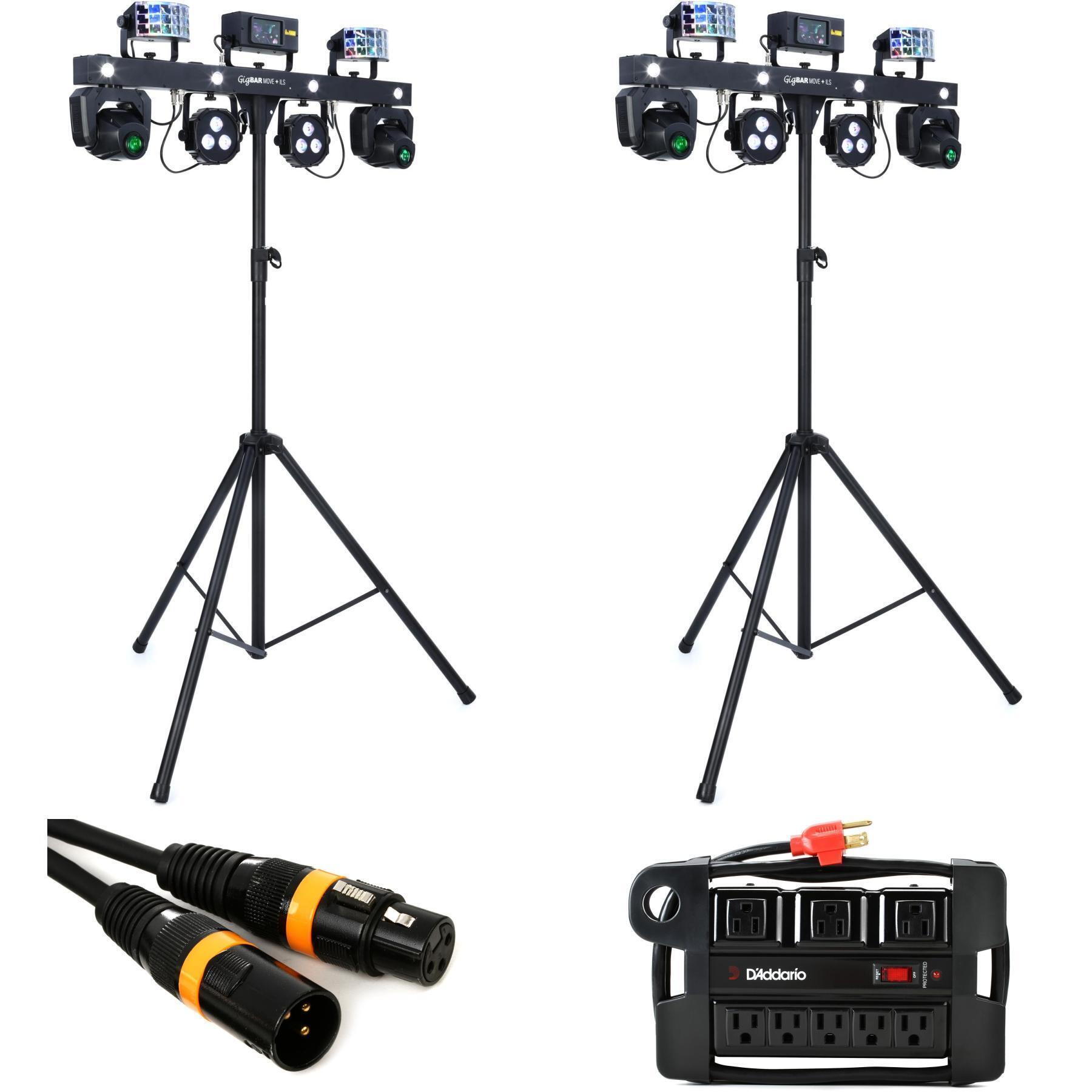 Chauvet DJ Dual Gig Bar Move + ILS 5-in-1 LED Lighting System Bundle ...