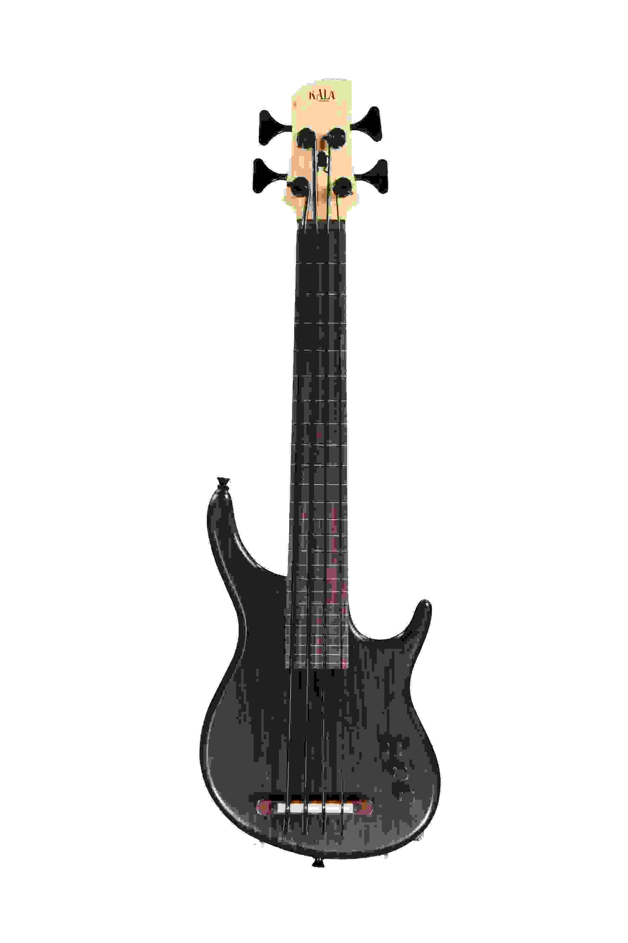 Kala Solid Body U-Bass - 4-String, Fretless, Satin Black | Sweetwater