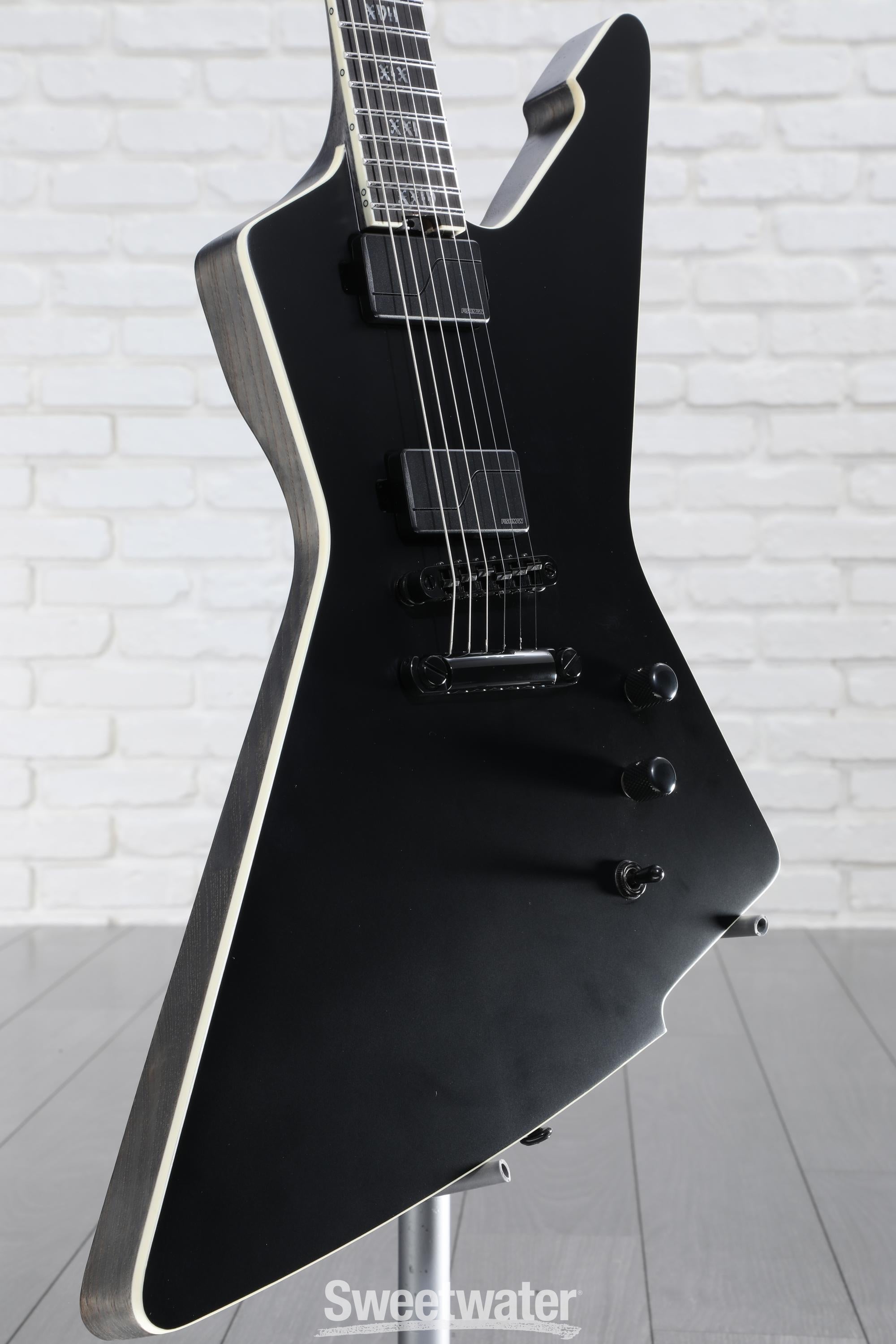 Schecter E-1 SLS Evil Twin - Satin Black | Sweetwater