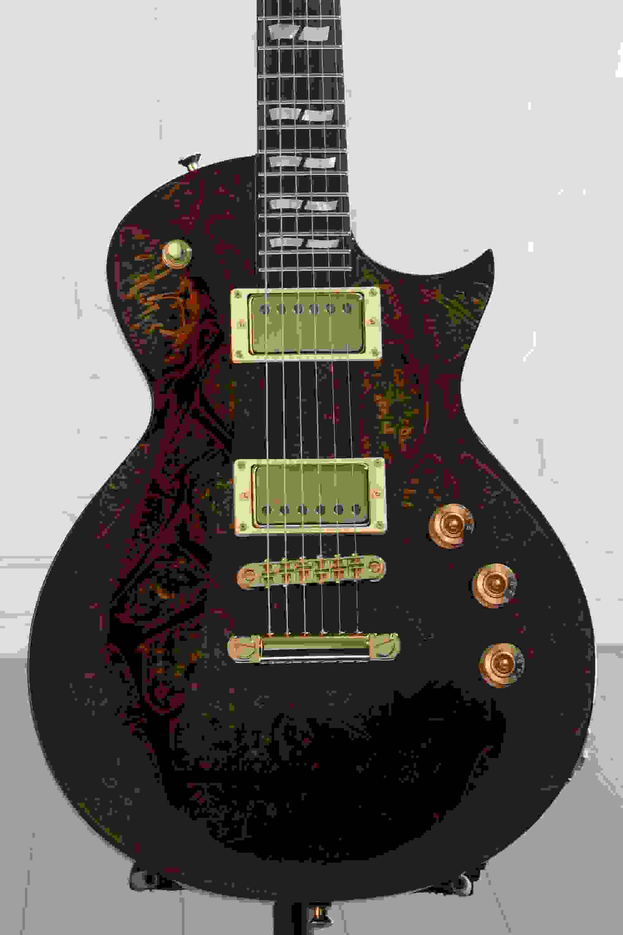 ESP Eclipse USA Electric Guitar - Hellfire with Gold Hardware | Sweetwater