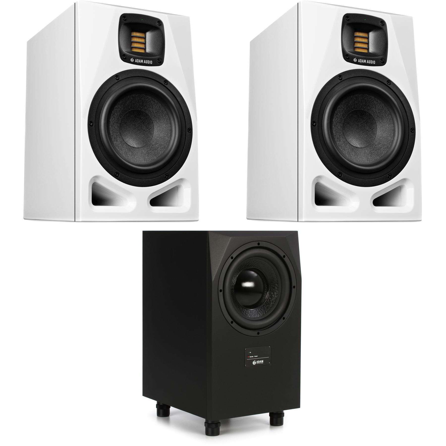ADAM Audio A7V White 7-inch Powered 2-way Studio Monitor Pair with ...