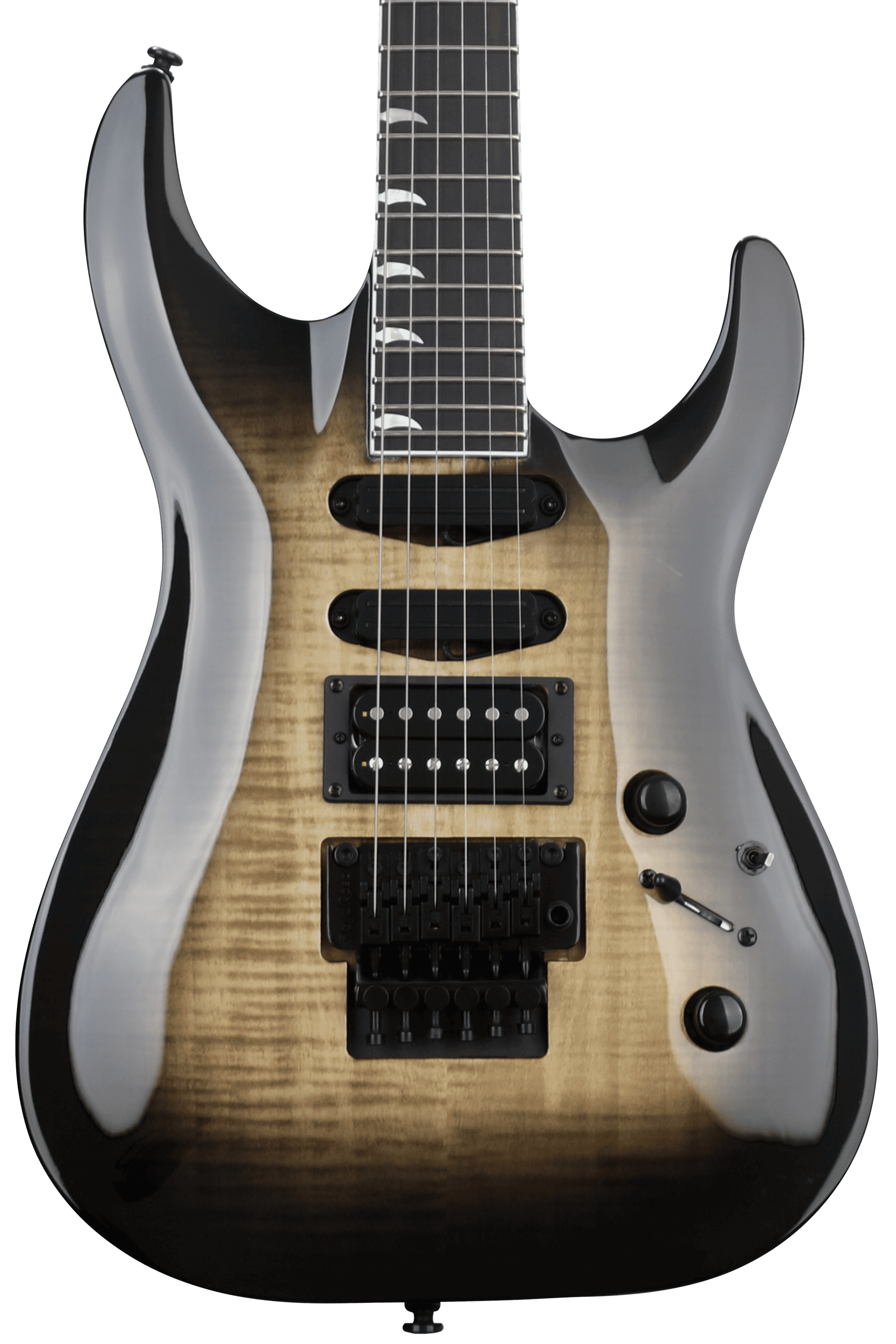 Kramer SM-1 Figured Electric Guitar - Black Denim Perimeter | Sweetwater