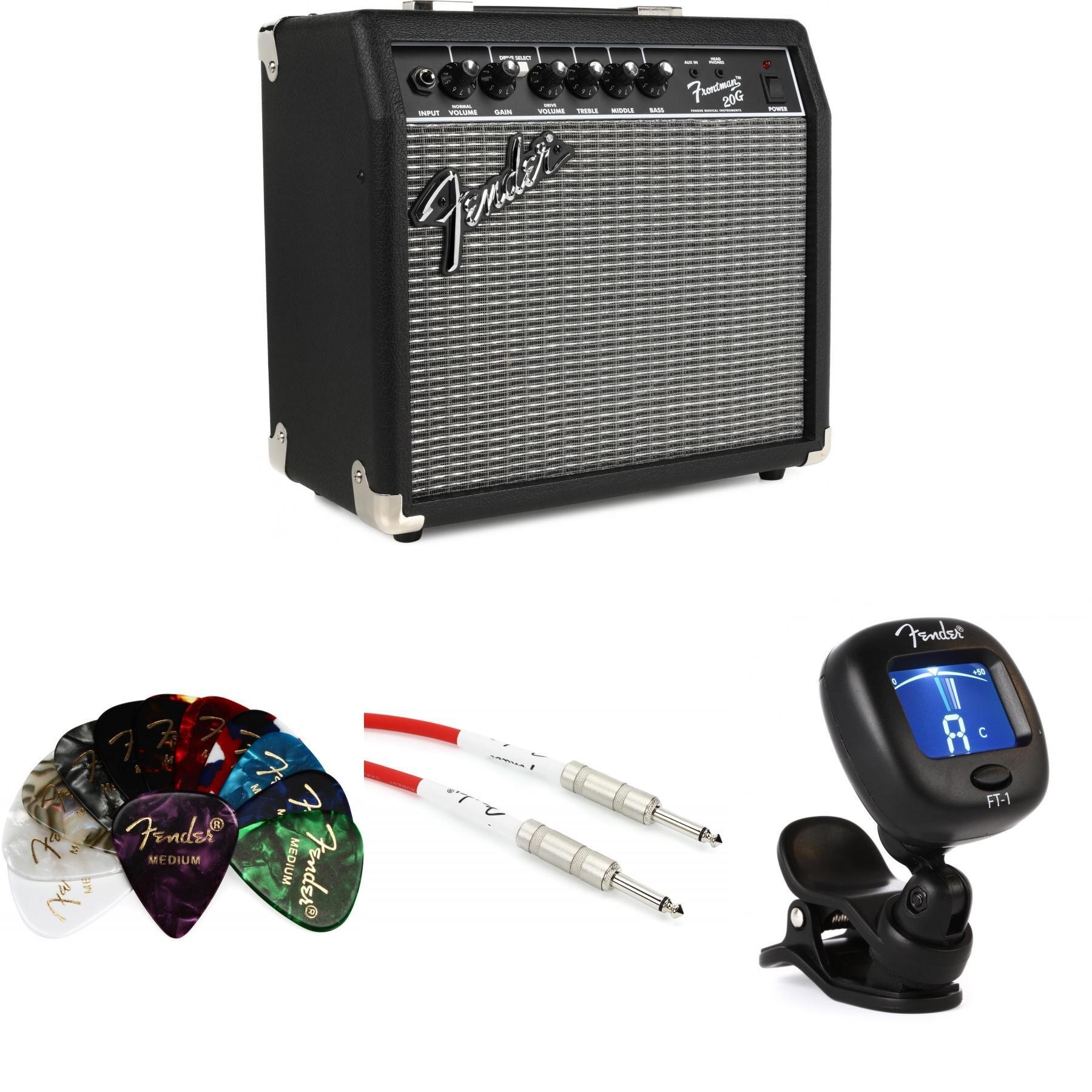 Fender Frontman 20-watt Combo Essentials Bundle | Sweetwater