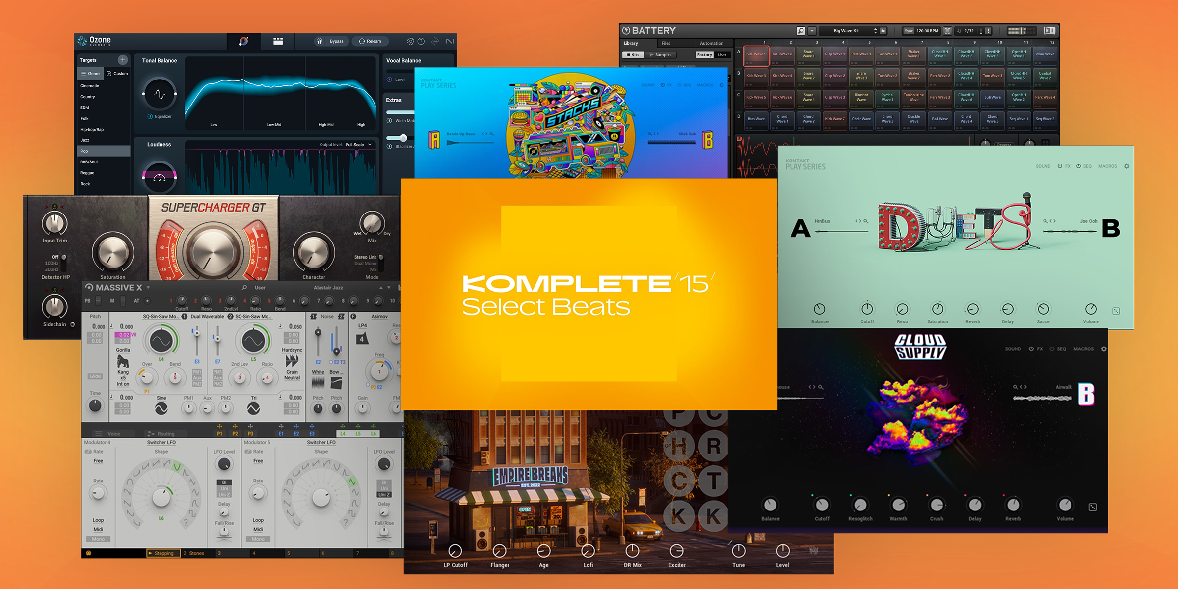 Native Instruments Komplete 15 Select - Beats Edition Software Production Suite | Sweetwater