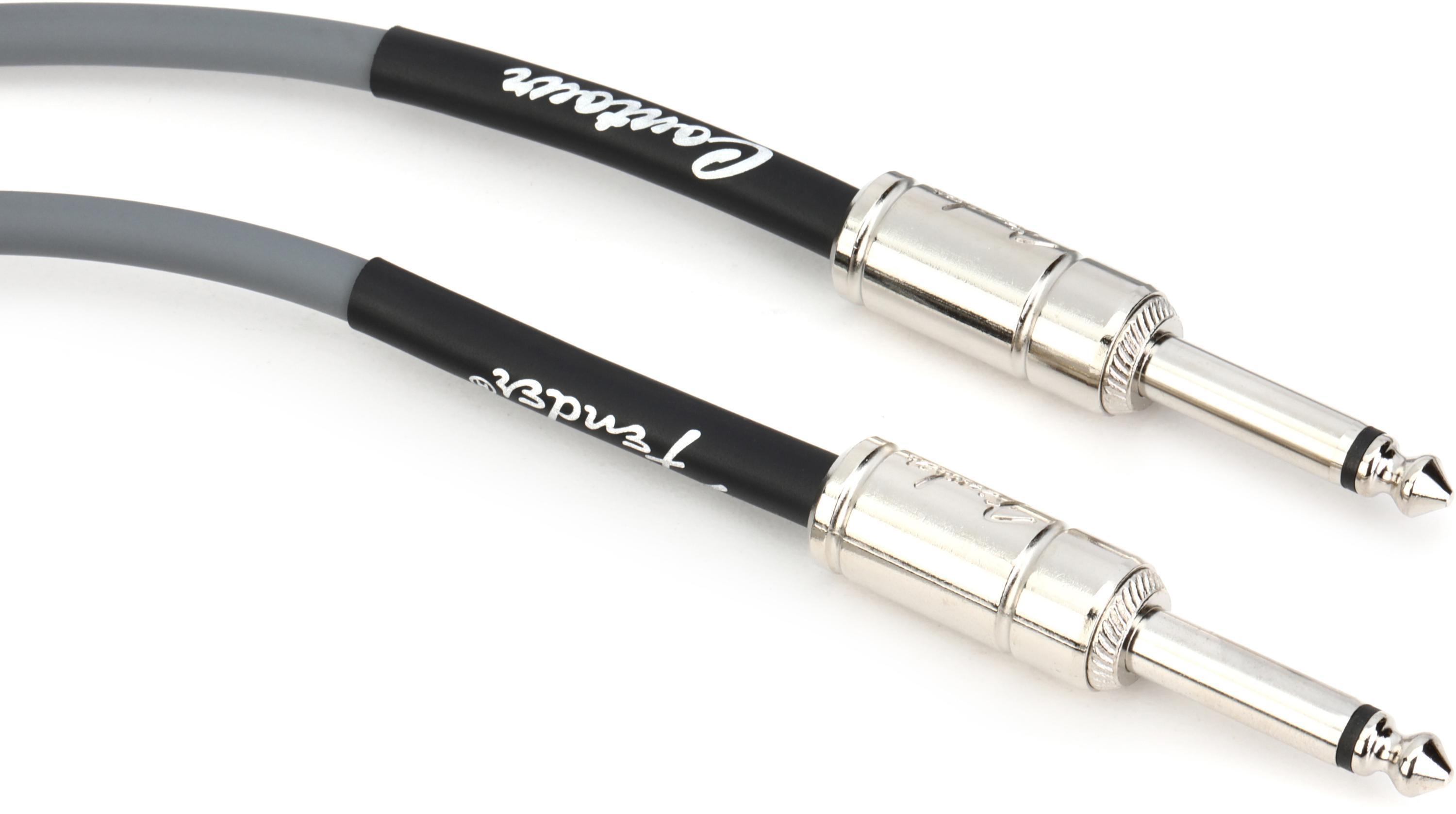 Fender Contour Series Instrument Cable - Inca Silver, 10 feet | Sweetwater