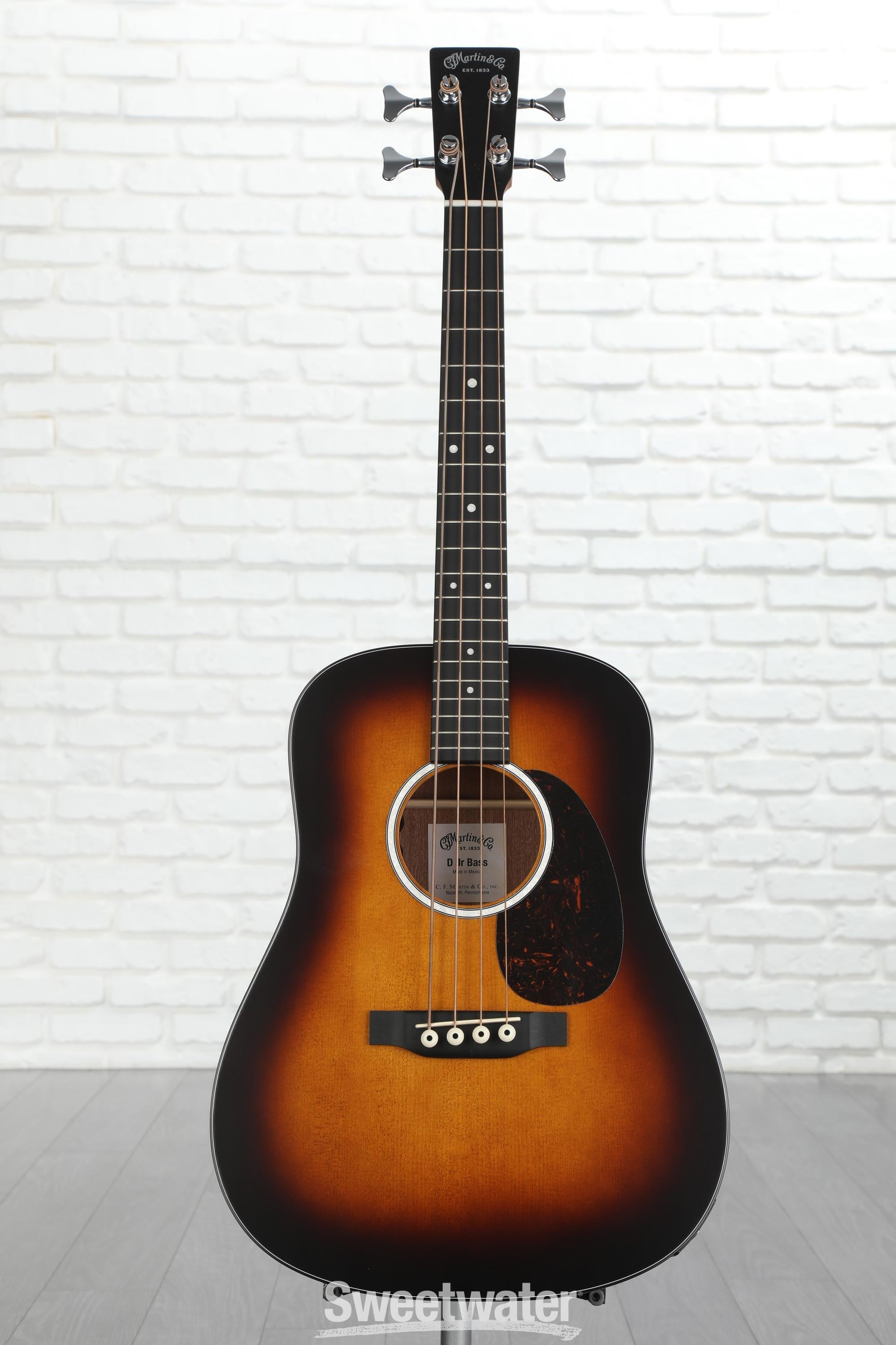 Martin D Jr-10E Acoustic-electric Bass Guitar - Burst | Sweetwater