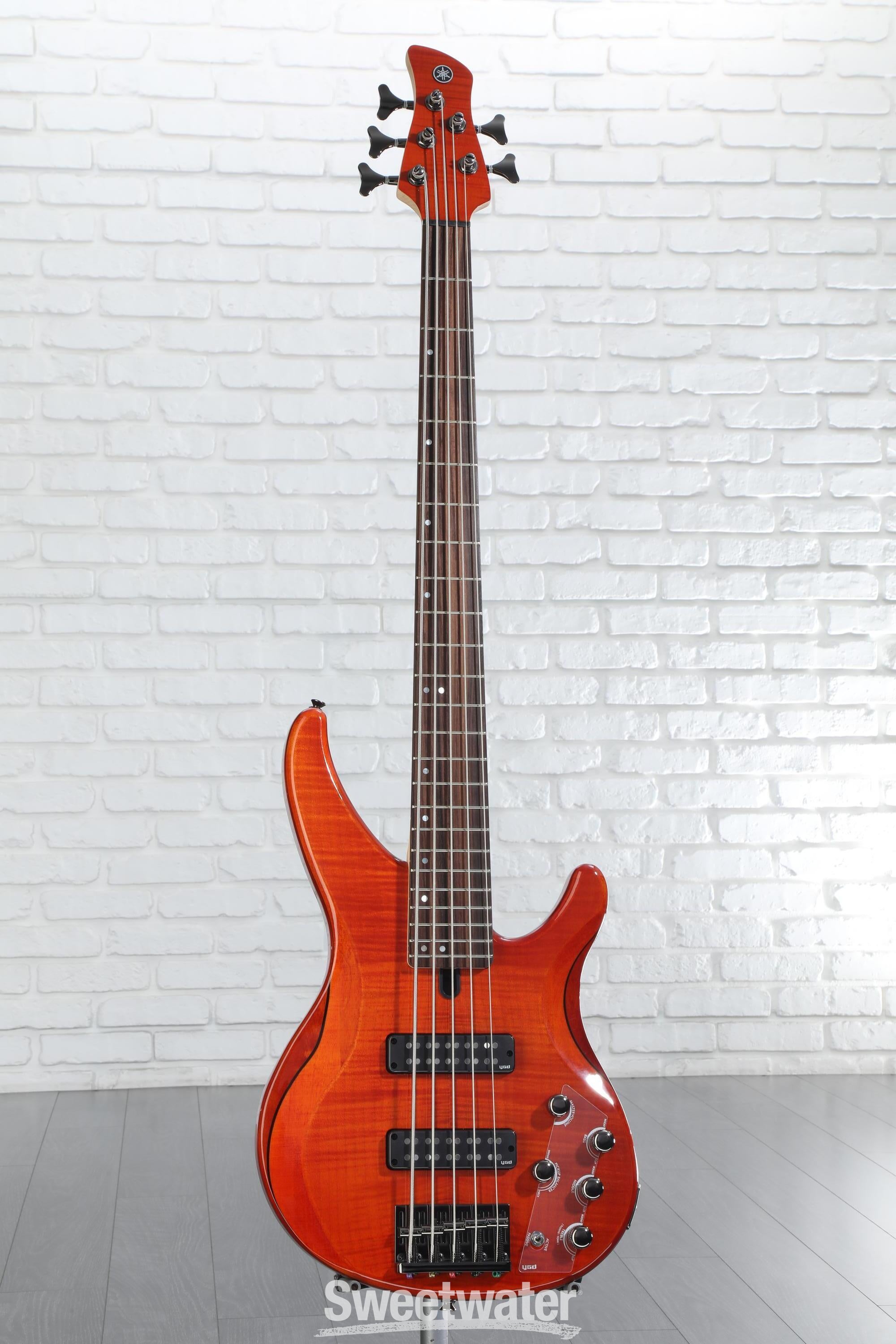 Yamaha TRBX605FM 5-string Bass Guitar - Caramel Brown | Sweetwater