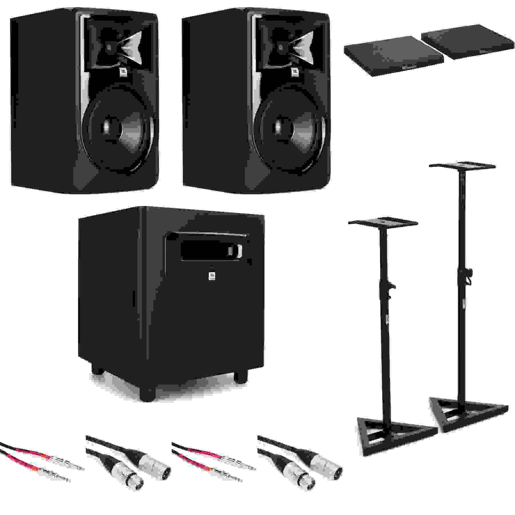 JBL 308P MkII 8-inch Powered Studio Monitor Studio Bundle | Sweetwater