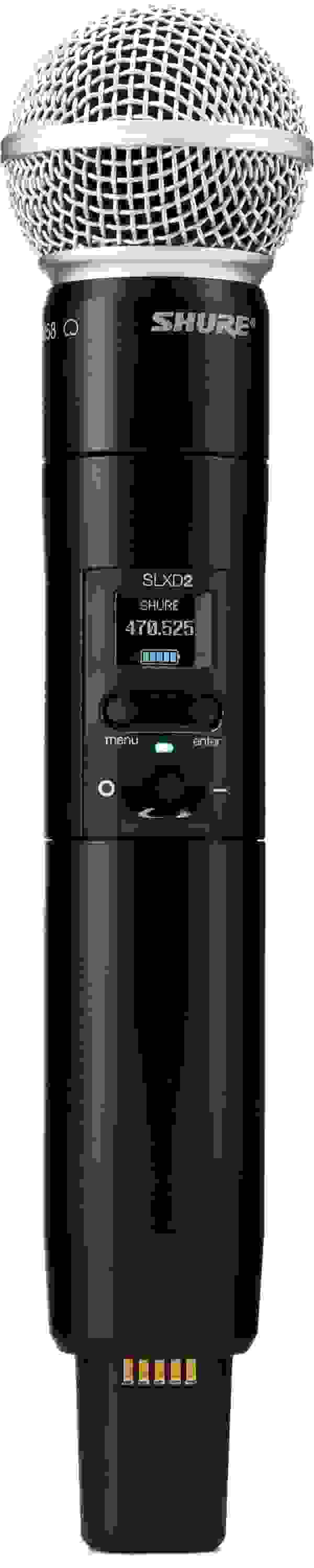 Shure SLXD2/SM58 Wireless Handheld Microphone Transmitter - G58 Band | Sweetwater