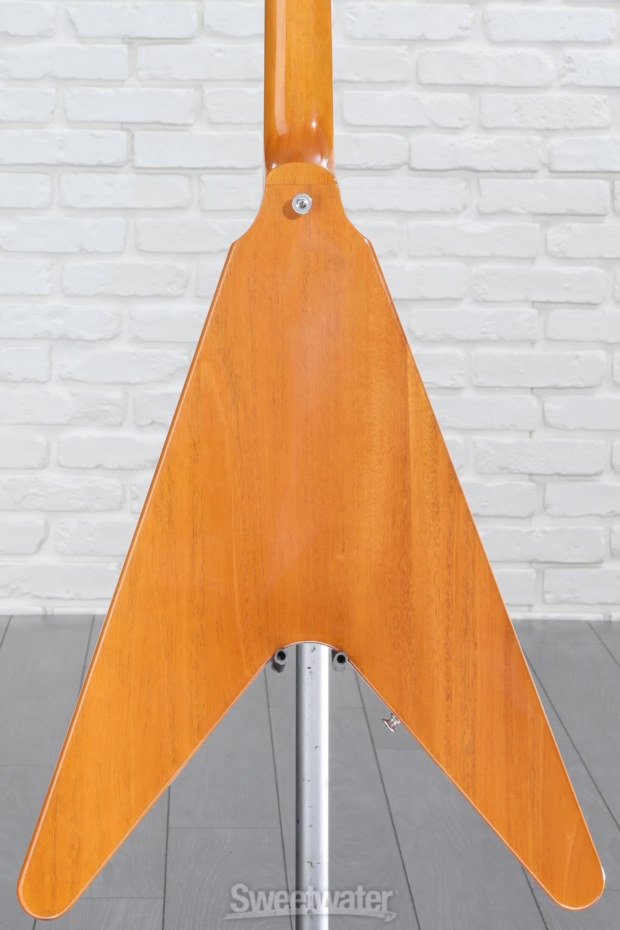 Gibson 70s Flying V Electric Guitar - Antique Natural | Sweetwater