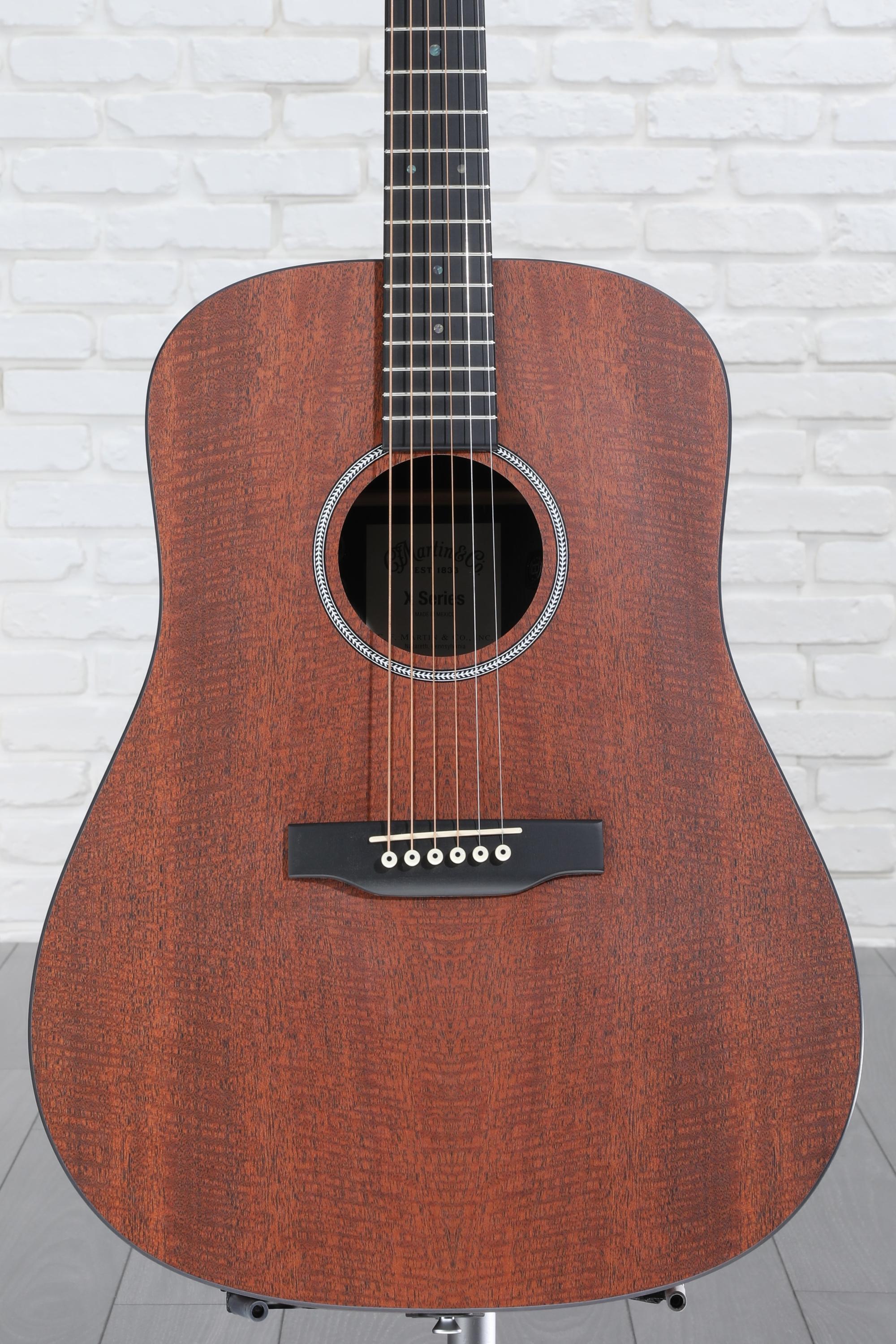 Martin D-X1E Mahogany Acoustic-electric Guitar - Figured Mahogany ...