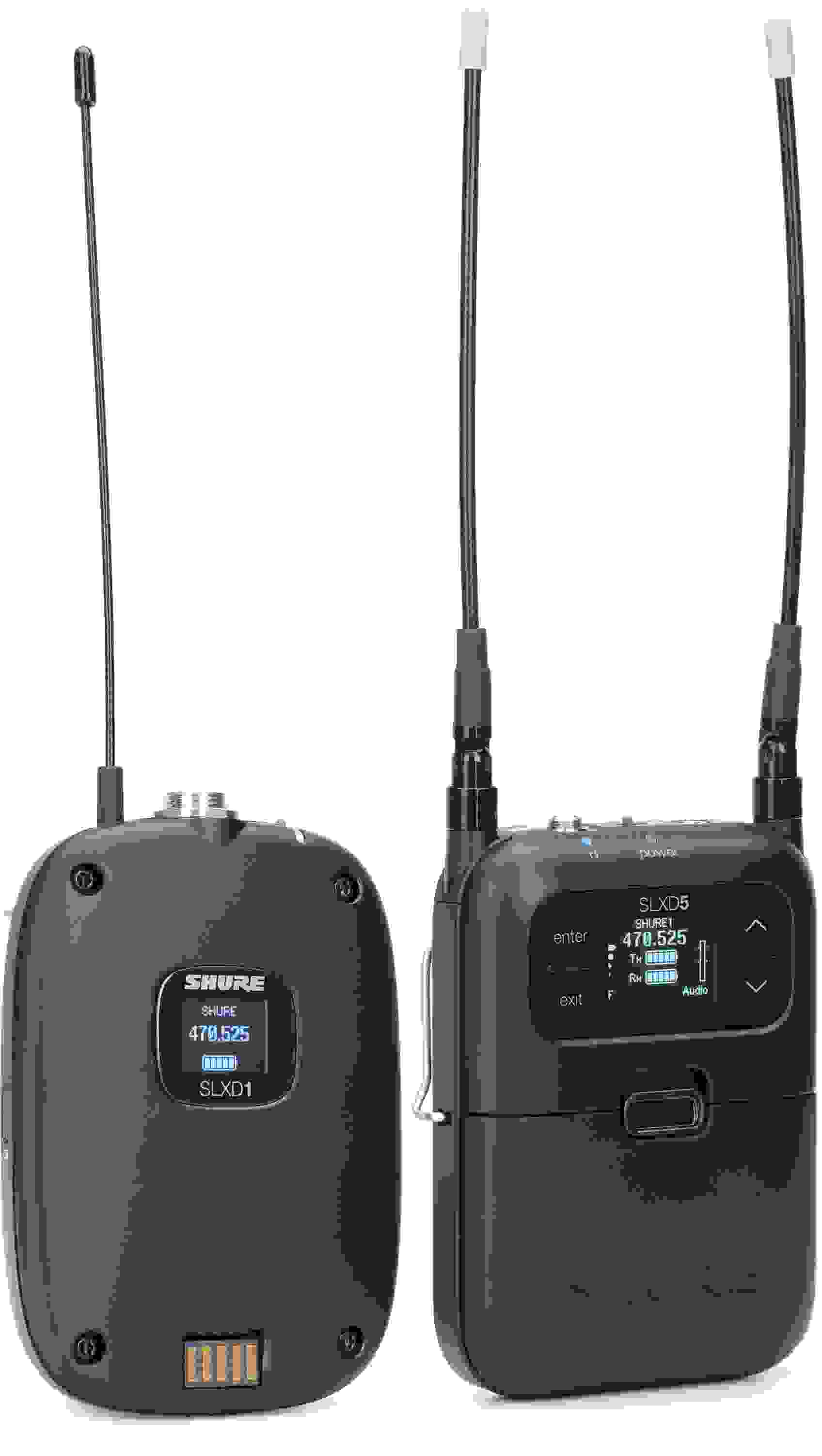 Shure SLXD15 Wireless Bodypack System with Uniplex UL4 Lavalier Microphone - G58 Band | Sweetwater