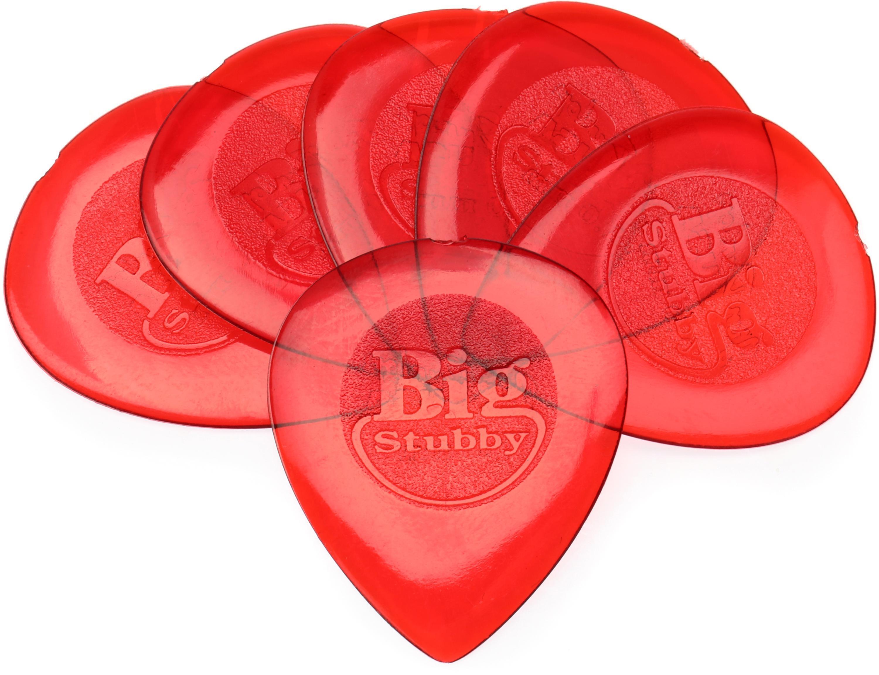 Dunlop Big Stubby Guitar Picks - 1mm Red (6-pack) | Sweetwater