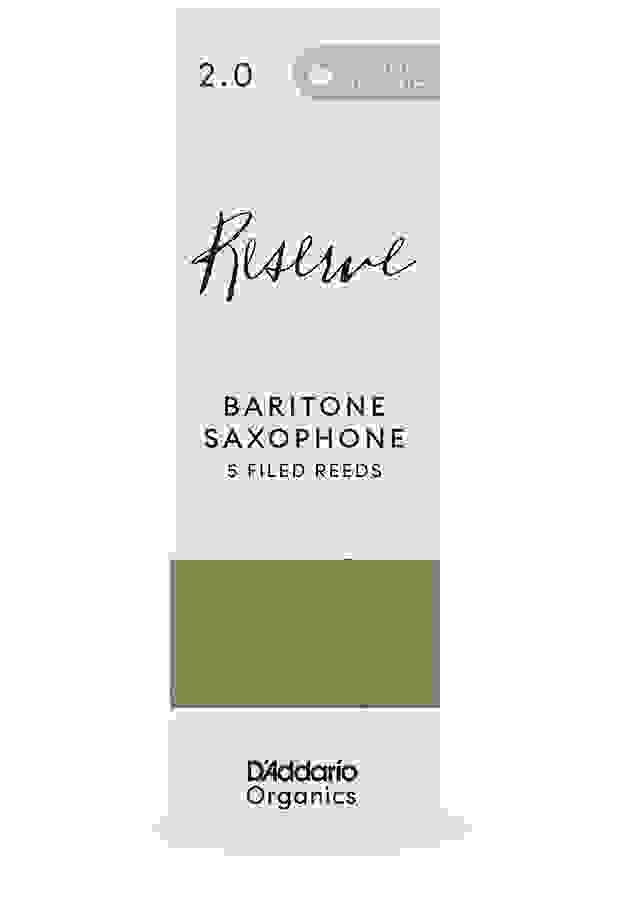 D'Addario Organics Reserve Baritone Saxophone Reeds - 2.0 (5-pack ...