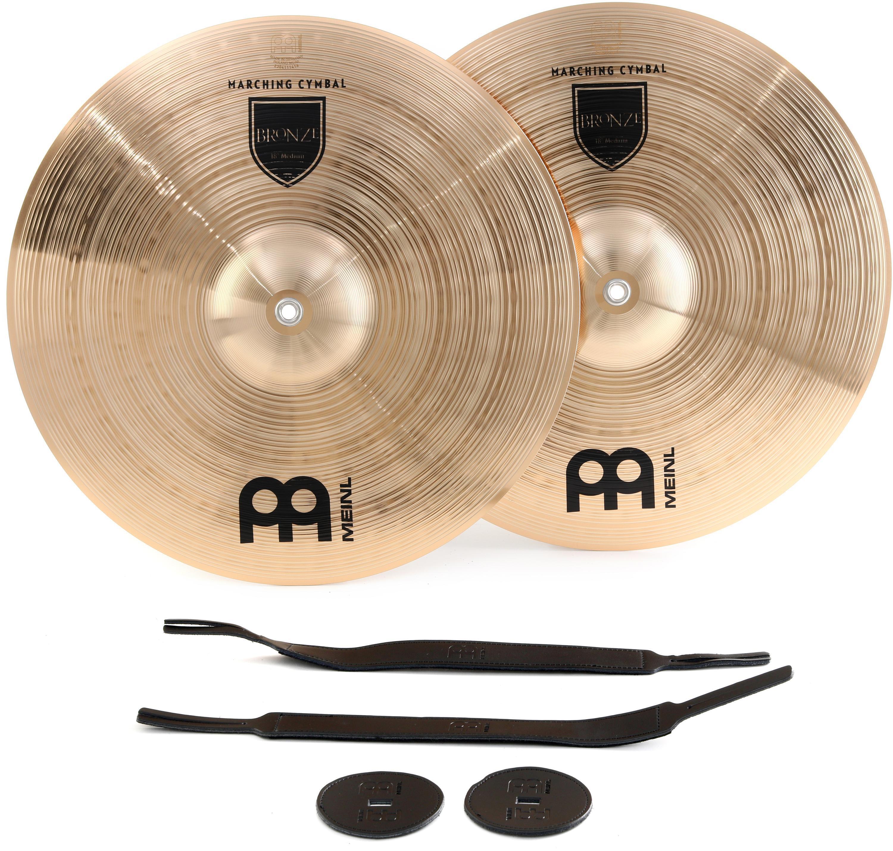 Meinl Cymbals Bronze Student Range Crash Cymbals - 18 inch (1-pair ...