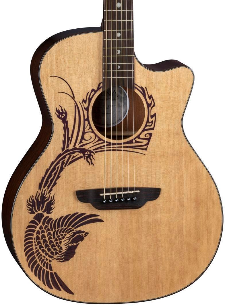 Luna Oracle Phoenix Acoustic-electric Guitar - Natural | Sweetwater