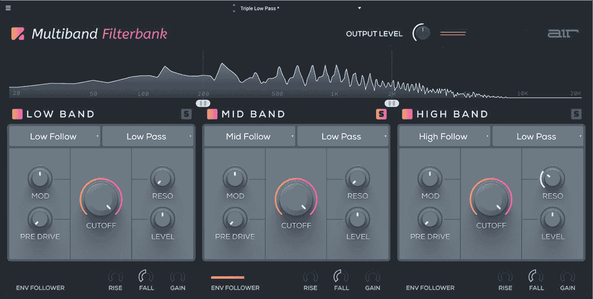 AIR Multiband Filterbank Plug-in | Sweetwater
