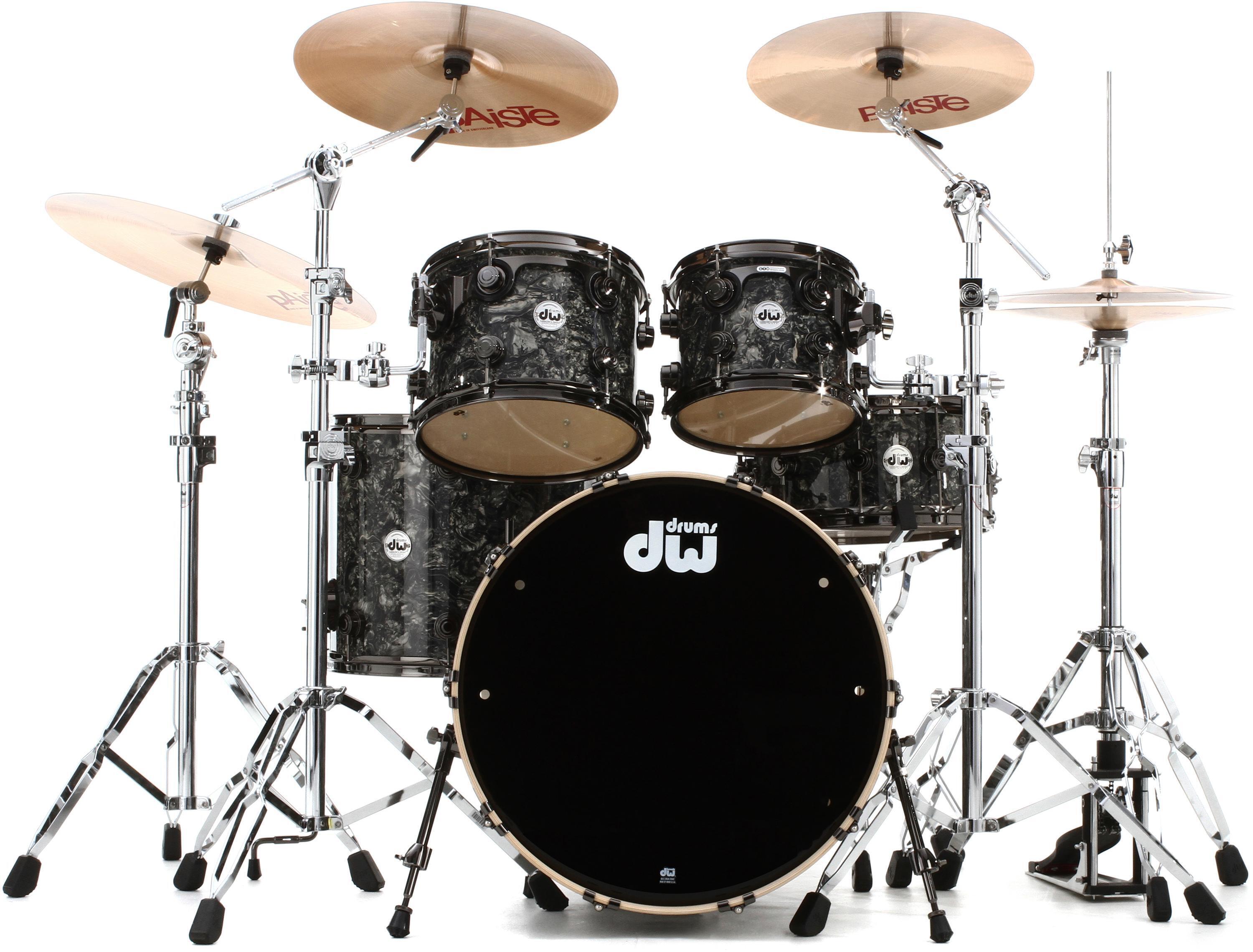 DW Collector's Series FinishPly Shell Pack - 5-pc - Silver Abalone ...