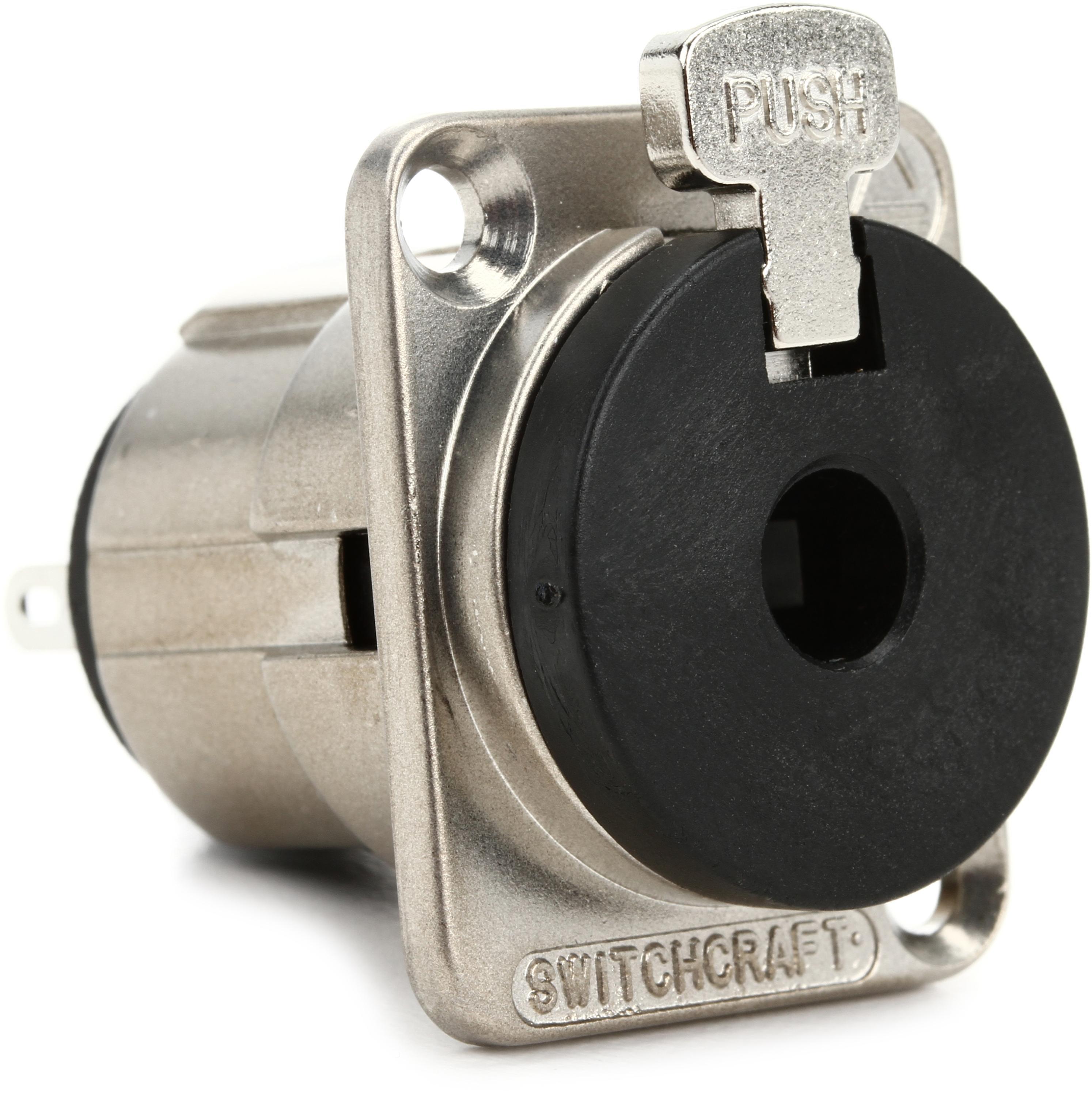 Switchcraft E112BL TRS Female Panel-mount Connector | Sweetwater