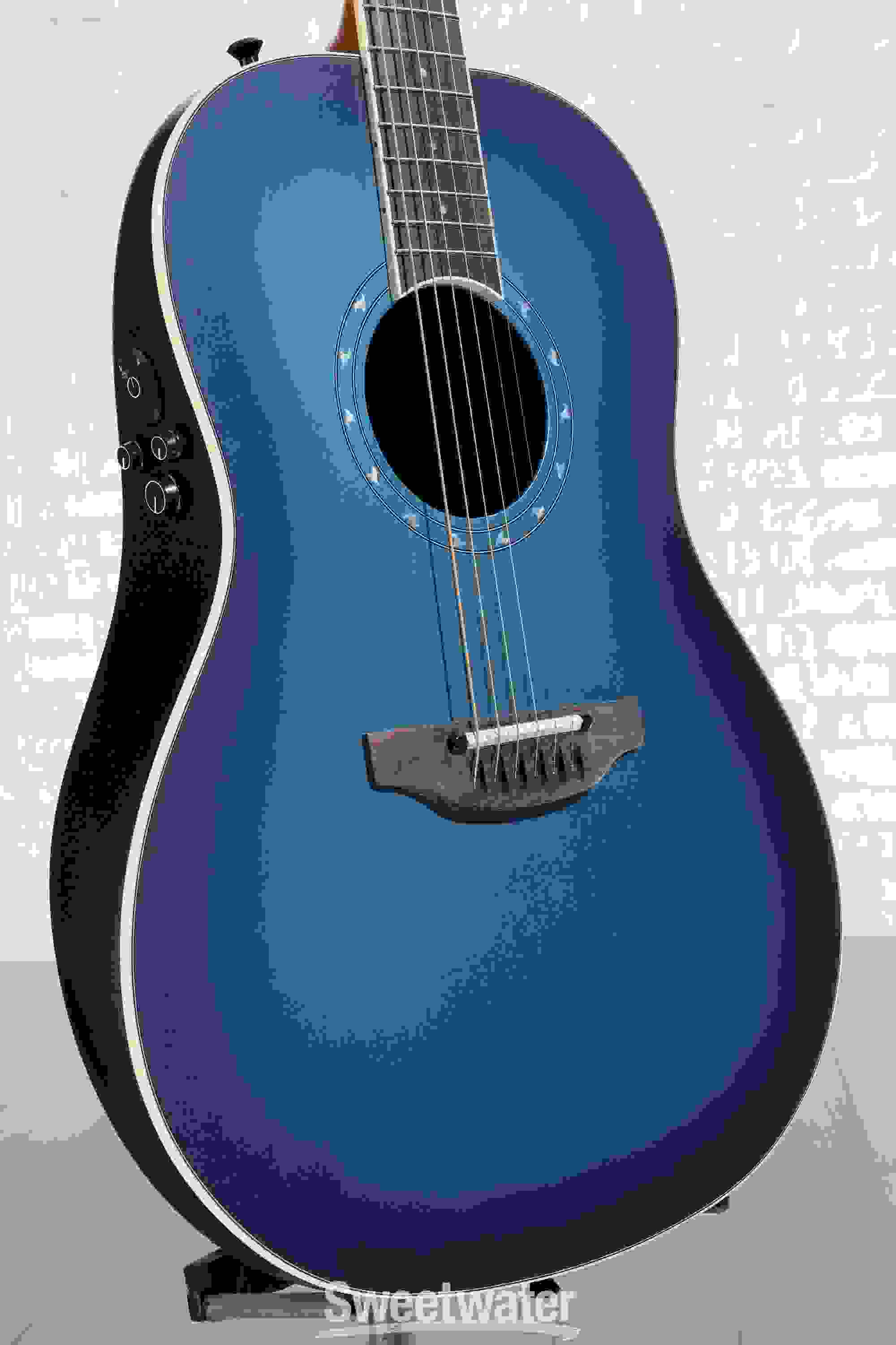 Ovation Ultra E 1516 Mid Depth Acoustic-electric Guitar - Dusk Till ...