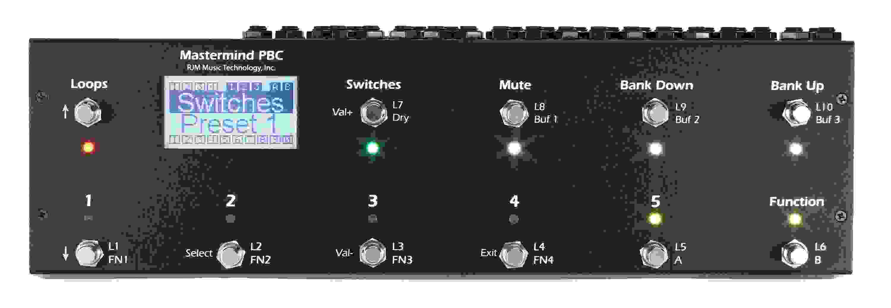 RJM Music Mastermind PBC 10-Loop Switcher | Sweetwater