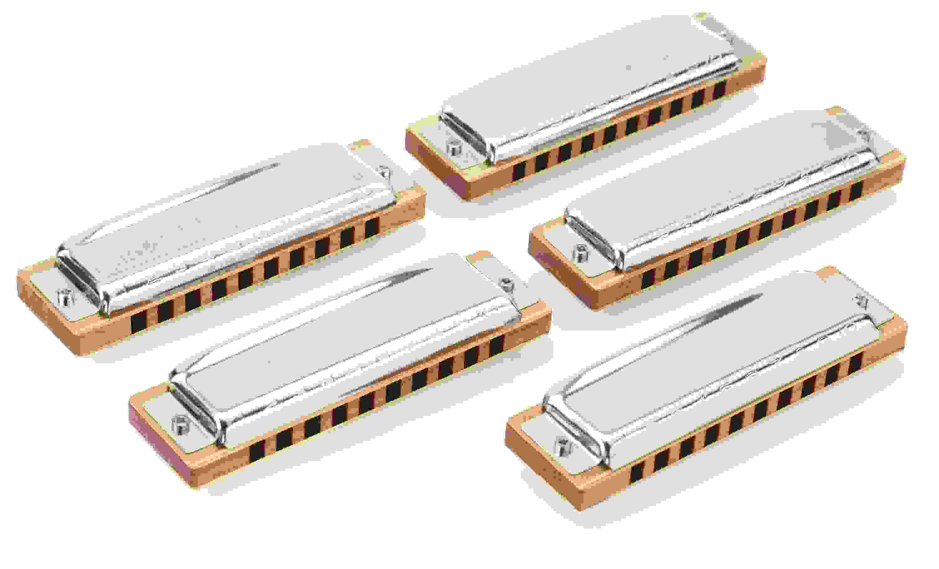 Hohner Blues Harp 5-piece Harmonica Set with Case | Sweetwater