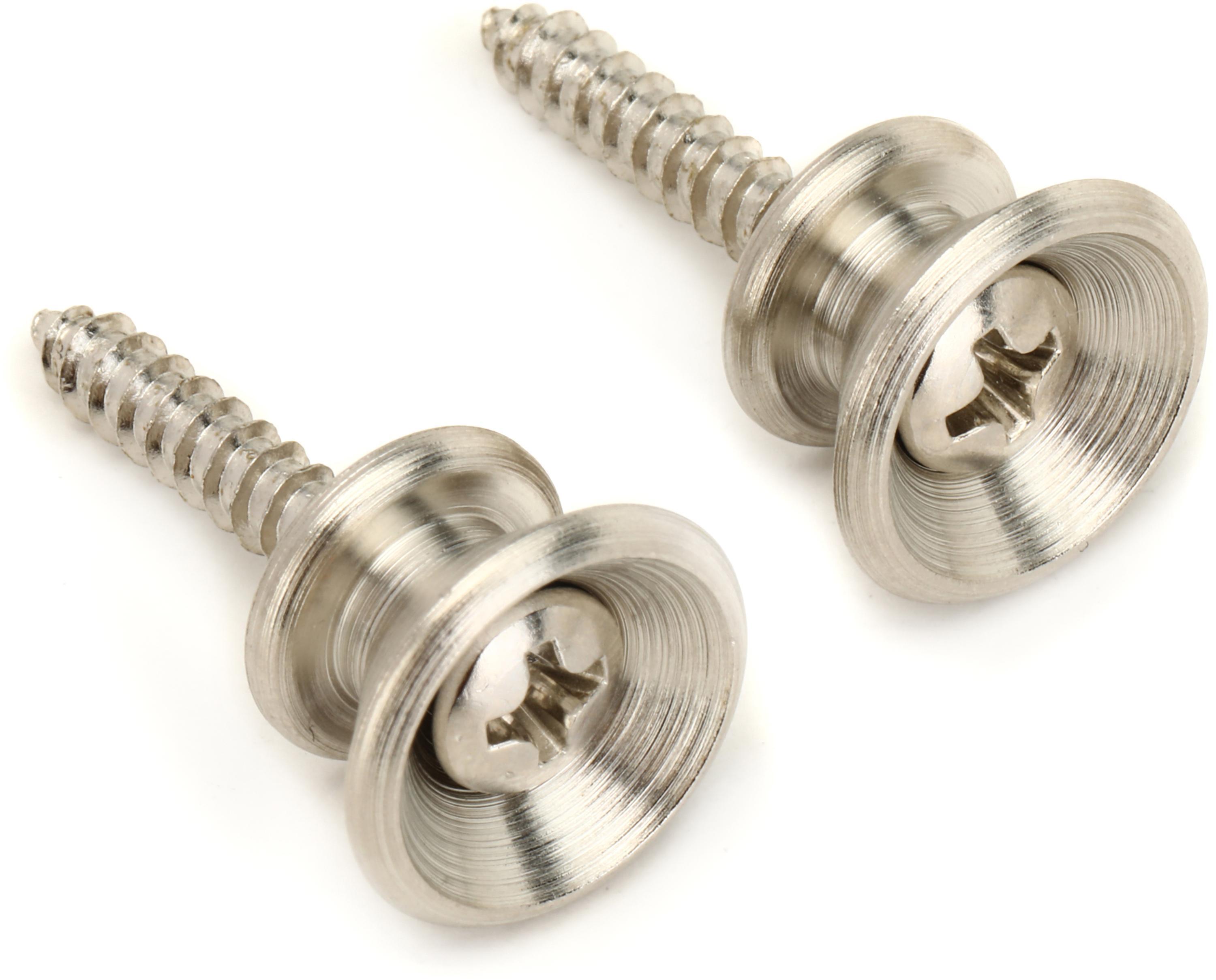 Fender Pure Vintage Strap Buttons Set of 2 - Nickel | Sweetwater