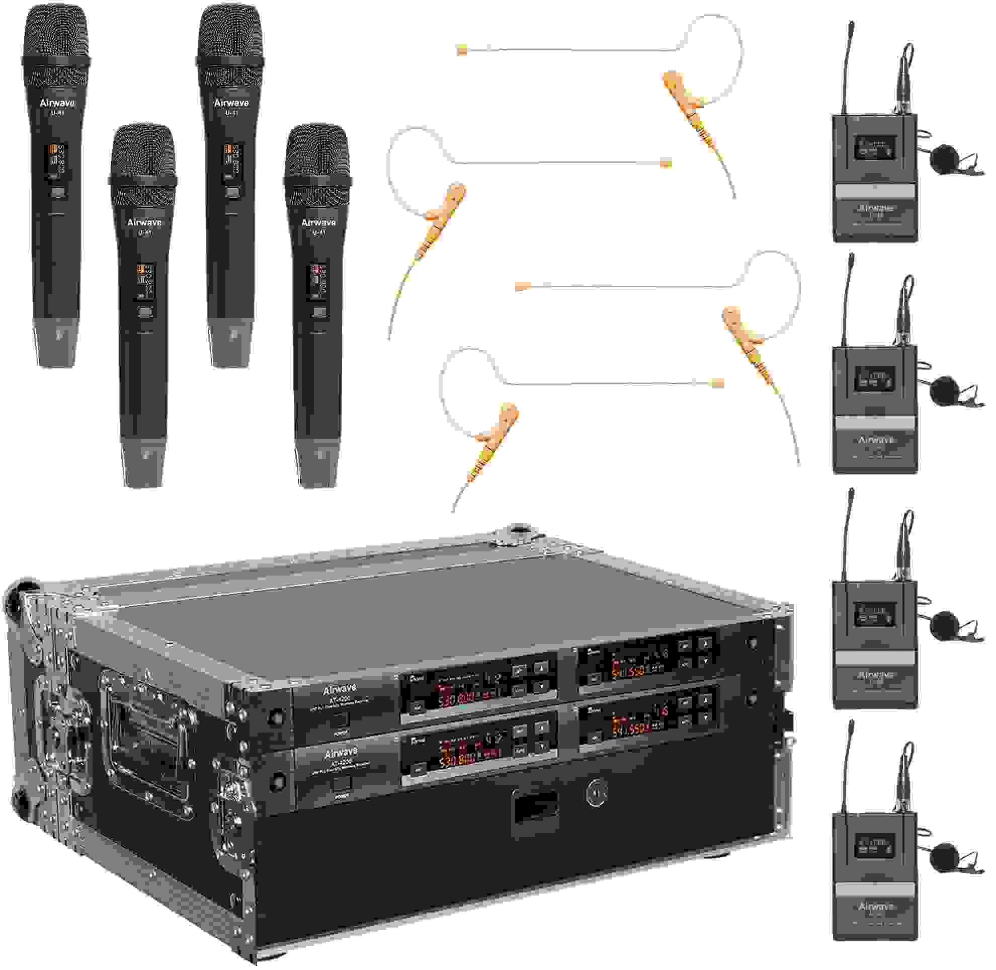 Airwave Technologies AT-RS4 4-channel Wireless Microphone System ...