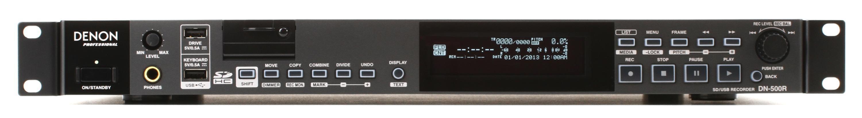 Denon Professional DN-500R SD/USB Audio Recorder | Sweetwater