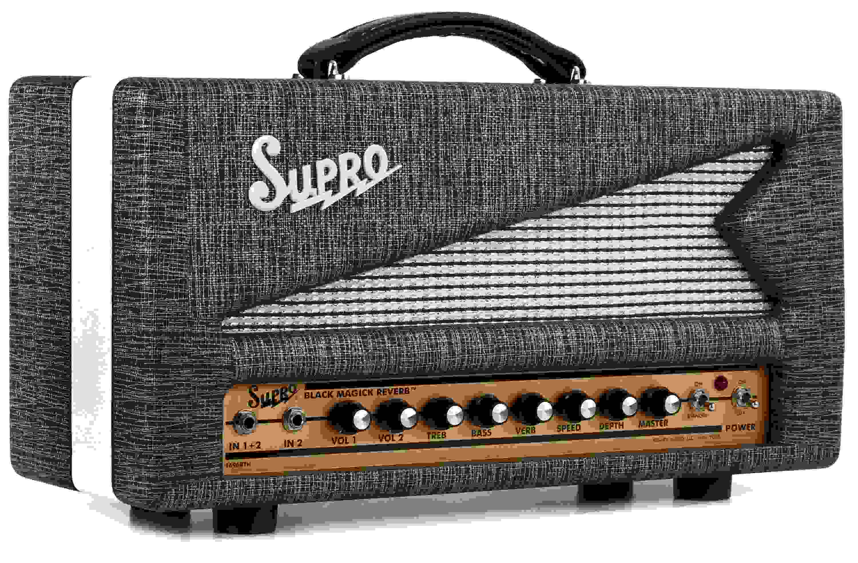 Supro 1696RTH Black Magick Reverb 25-watt Class A Tube Head | Sweetwater