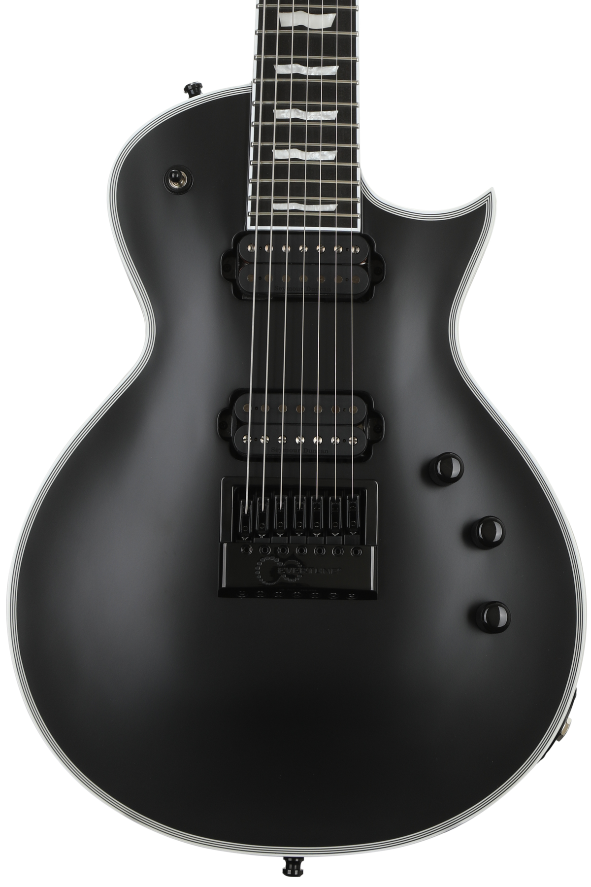 ESP E-II Eclipse-7 Evertune - Black Satin | Sweetwater