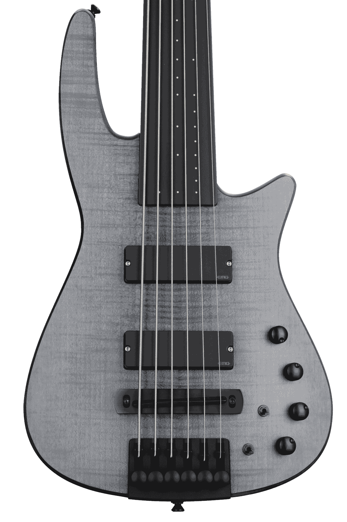 NS Design CR6 Radius Fretless Bass Guitar - Charcoal Satin | Sweetwater
