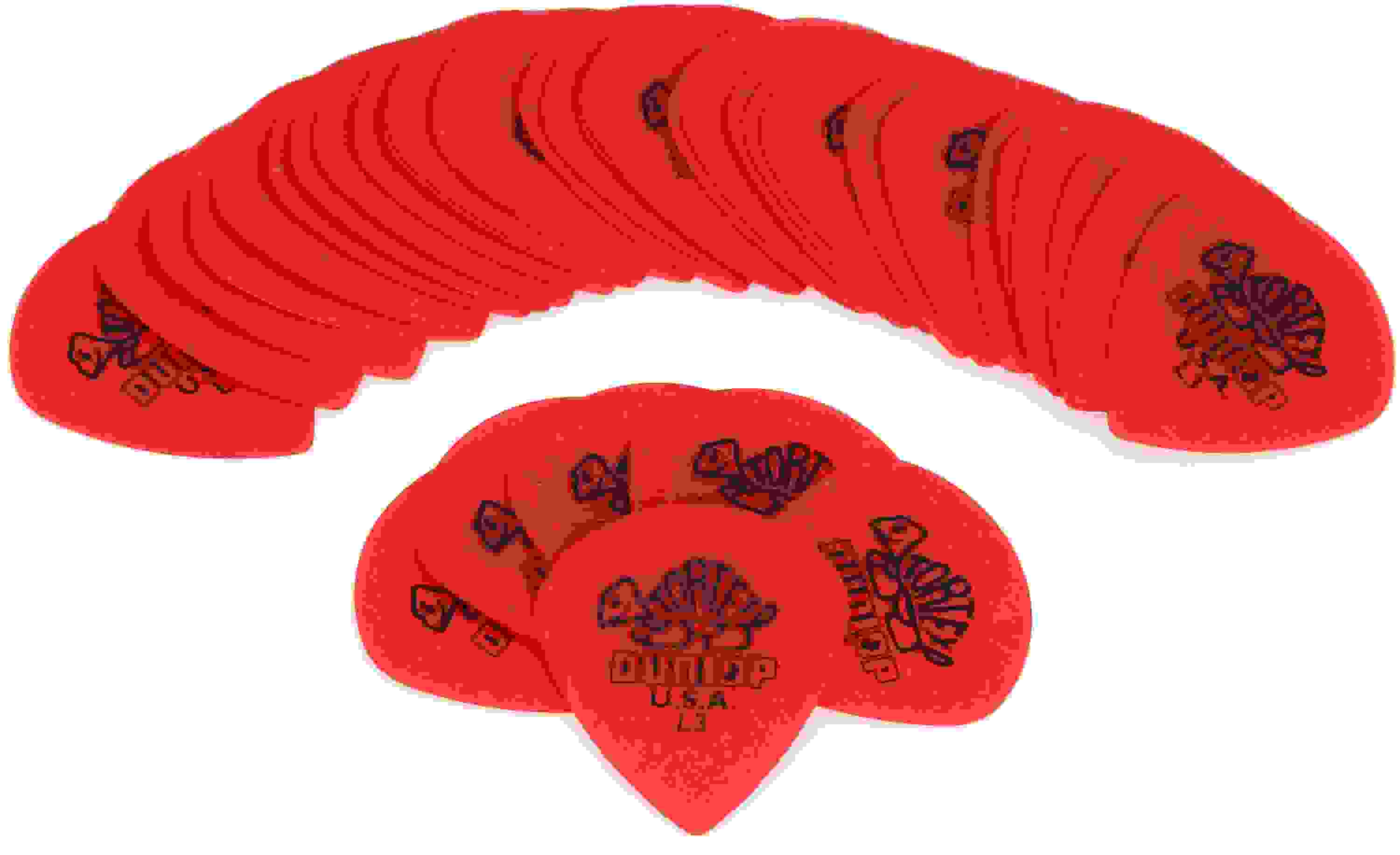 Dunlop 472RL3 Tortex Jazz III Guitar Picks Light - 0.50mm Red (36-pack ...