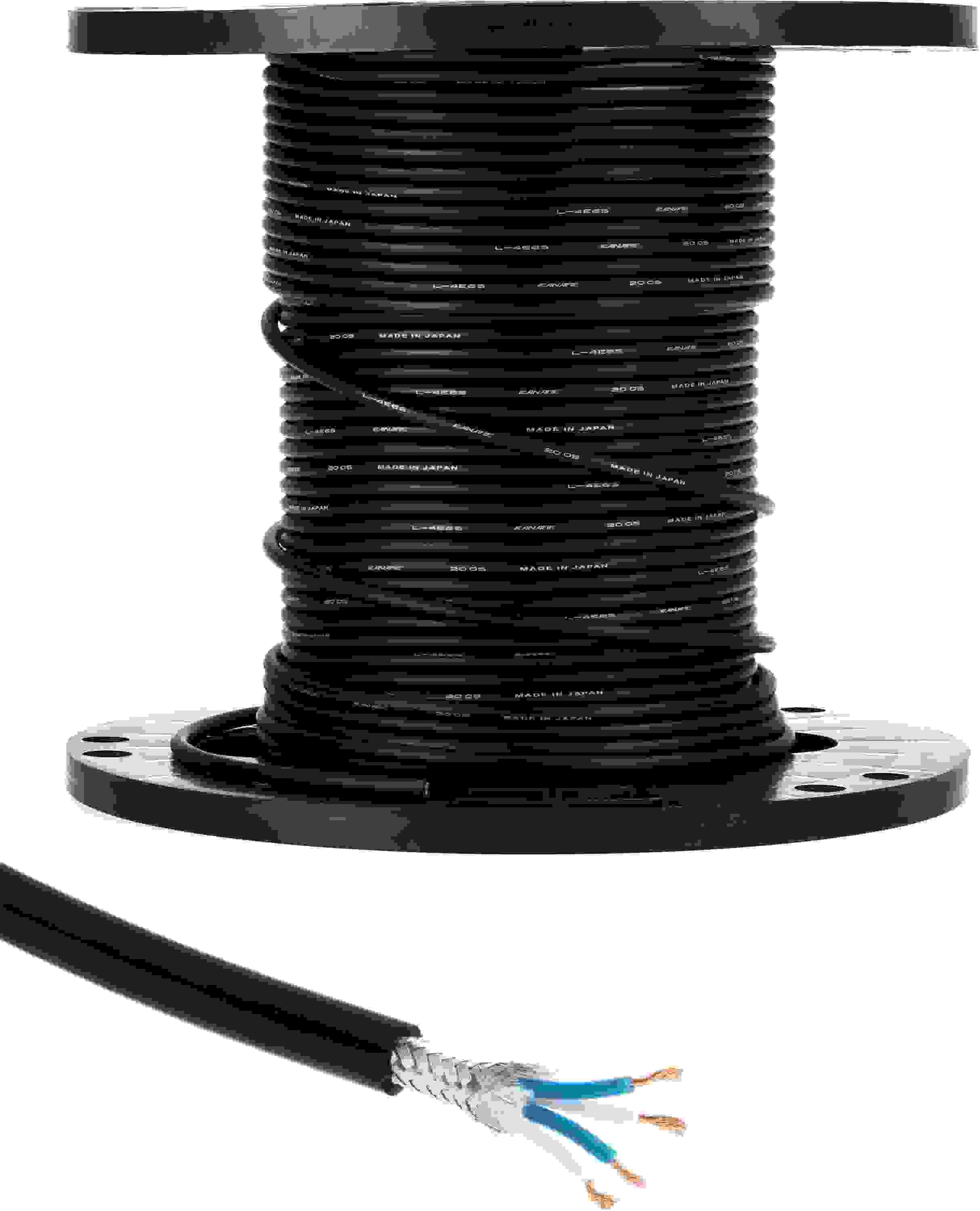 Canare L-4E6S Star Quad Bulk Microphone Cable - Black 200 Foot | Sweetwater